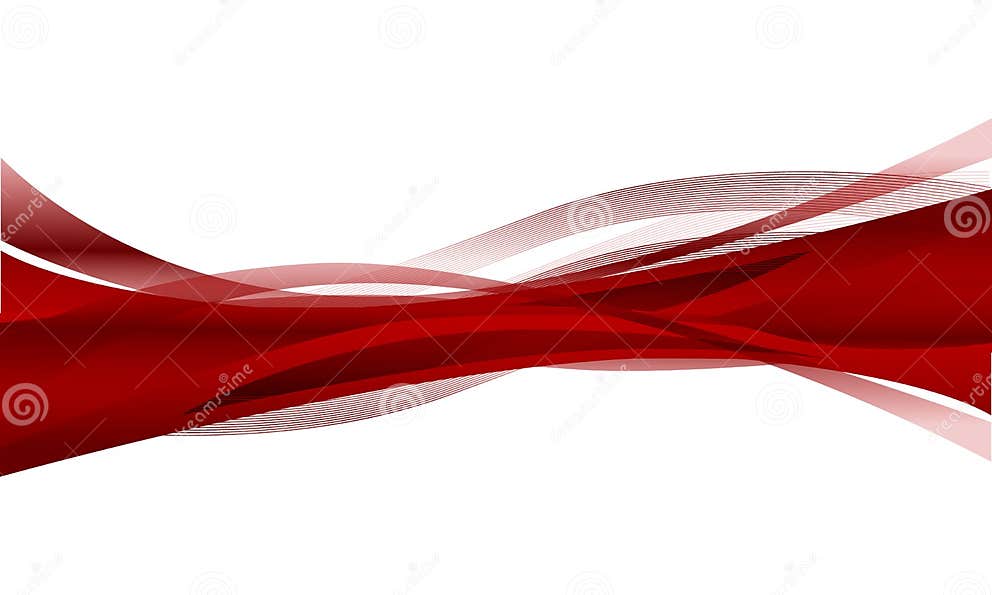 Red Wave Curve Abstract Backdrop Background Design Stock Illustration ...