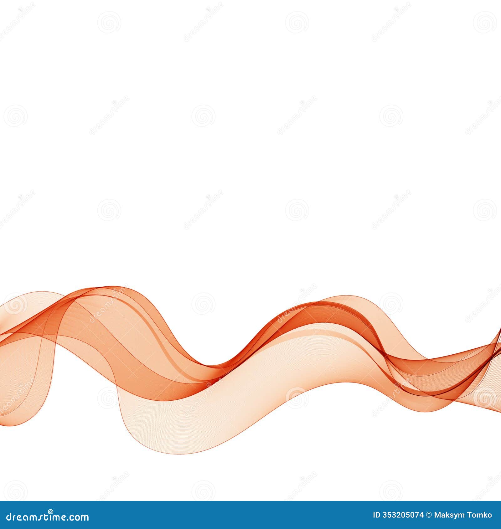 Red Wave. Vector Abstract Lines. Eps 10 Stock Illustration ...