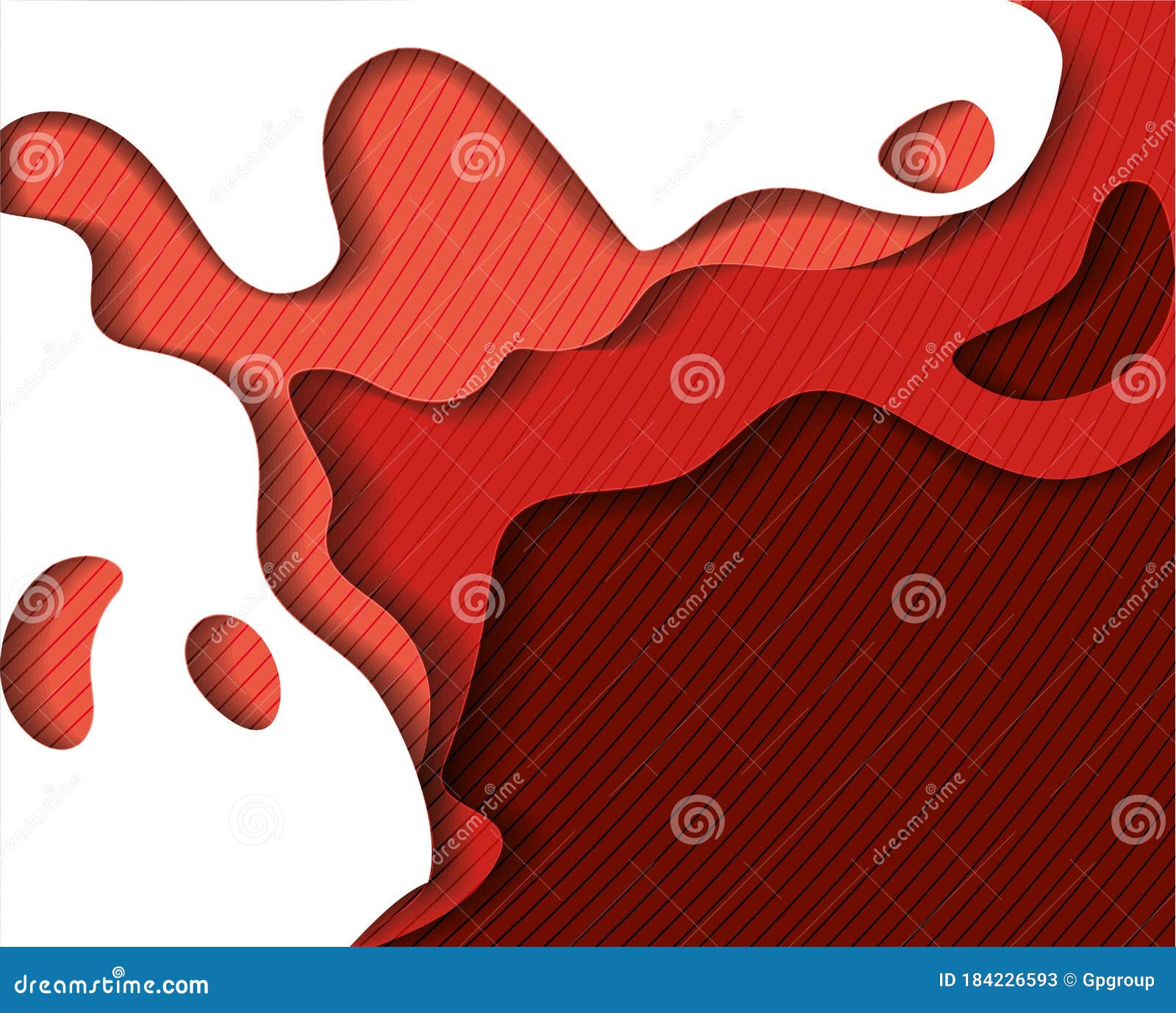 Red Waves Background Vector Design Stock Vector - Illustration of style ...