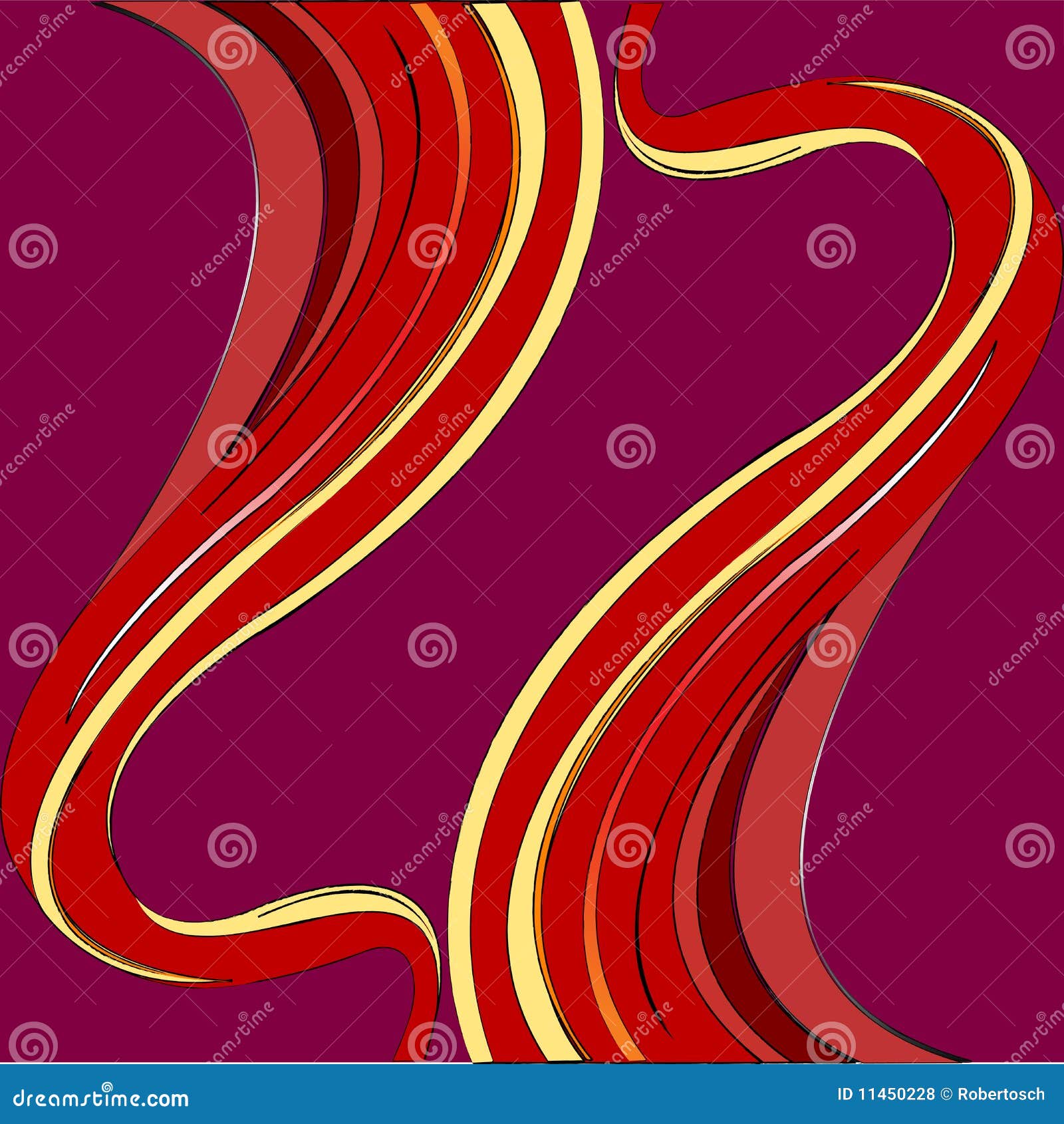 Red Waves on Purple Background Stock Vector - Illustration of mesh ...
