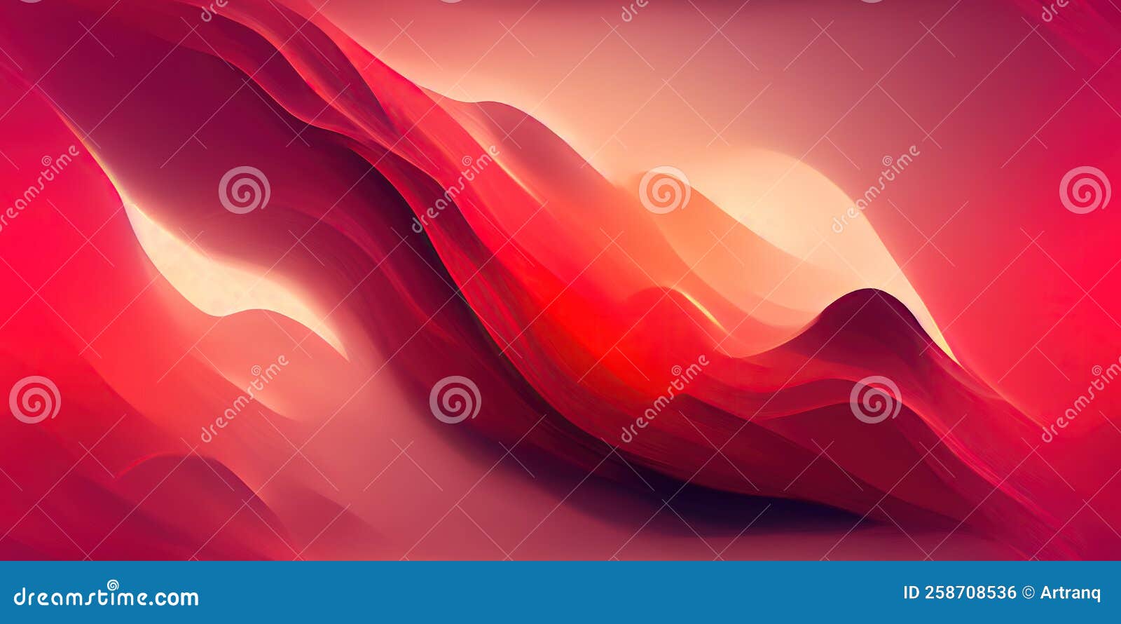 Red Waves in a Soft Liquid Flow with a Seamless Texture that Has a ...
