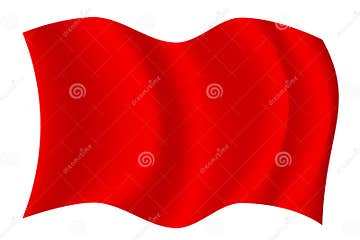 Red waving flag stock vector. Illustration of shape, elegant - 7689318