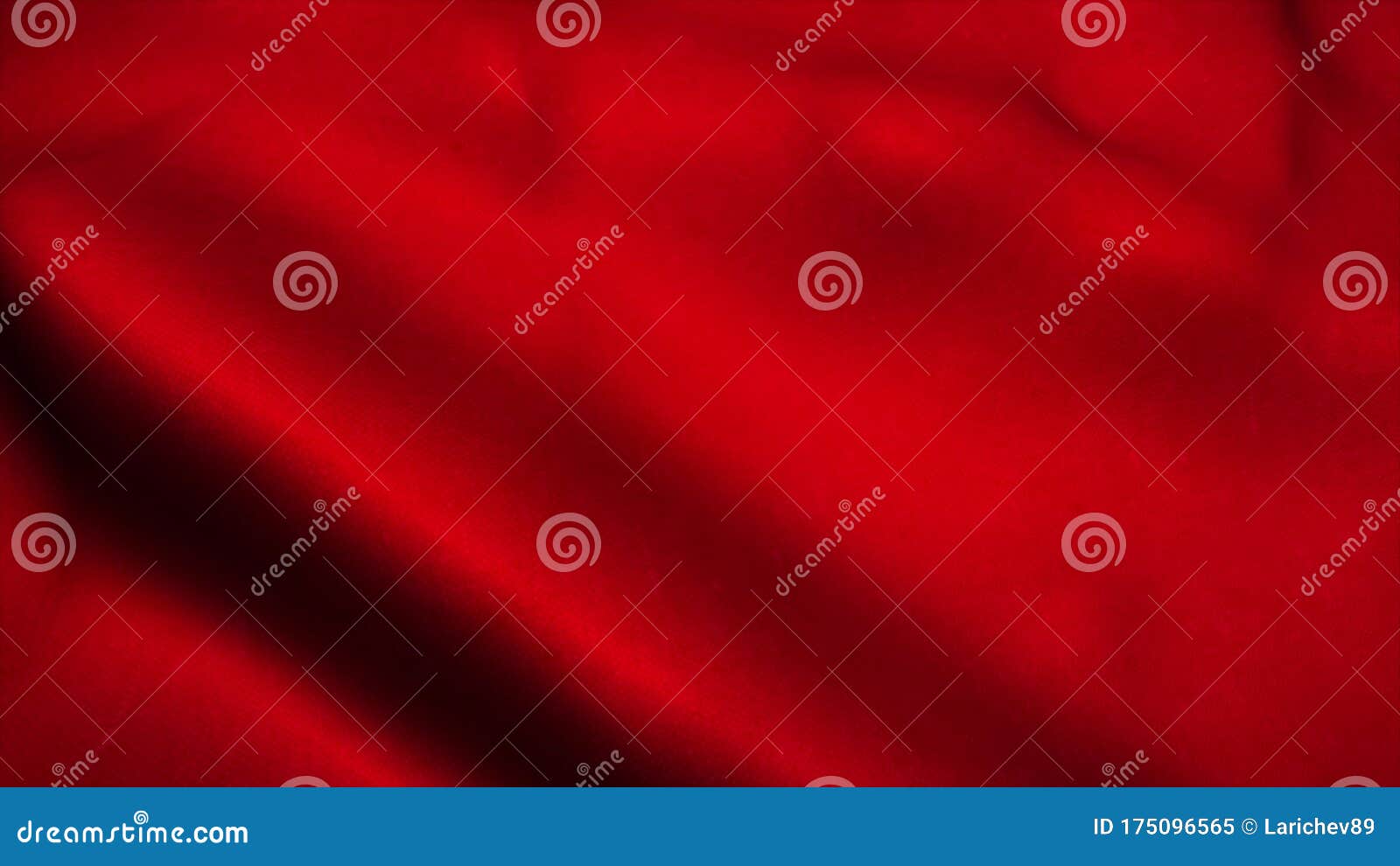 Red Waving Flag Full Screen. 3d Rendering Stock Illustration ...