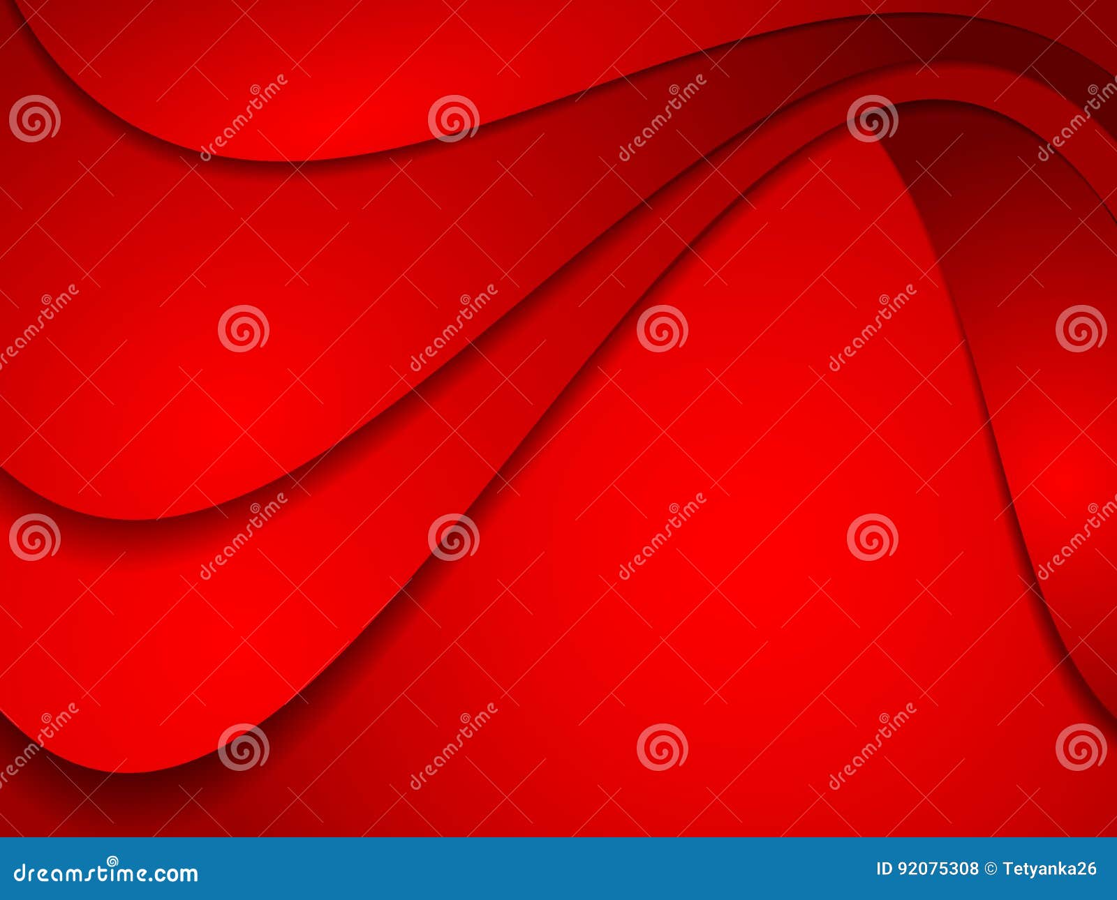 Red Wavy Abstract Background Stock Vector - Illustration of creativity ...
