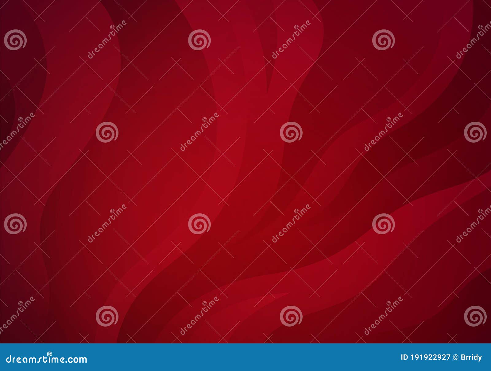 Red Wavy Flow Background. Vector Dynamic Bg with Ruby Gradient Stock ...
