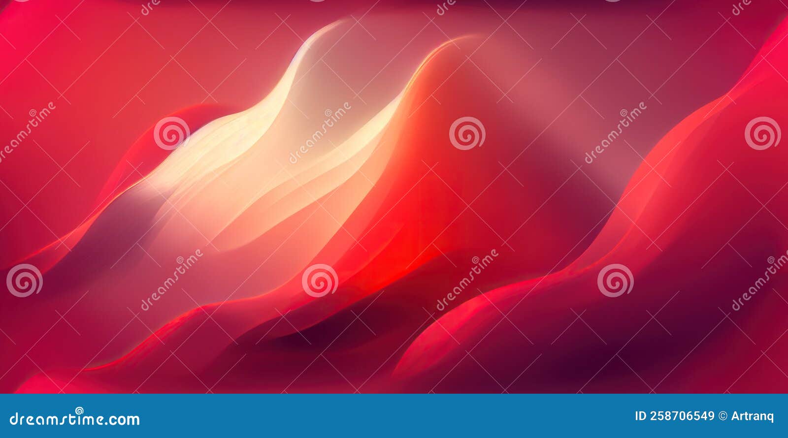 Red Wavy Liquid Flow, Seamless Texture with Blurring Effect Stock ...