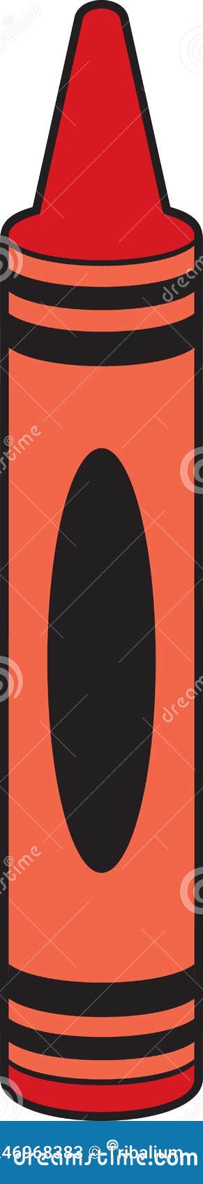 Red wax Crayon stock vector. Illustration of palette - 246968383