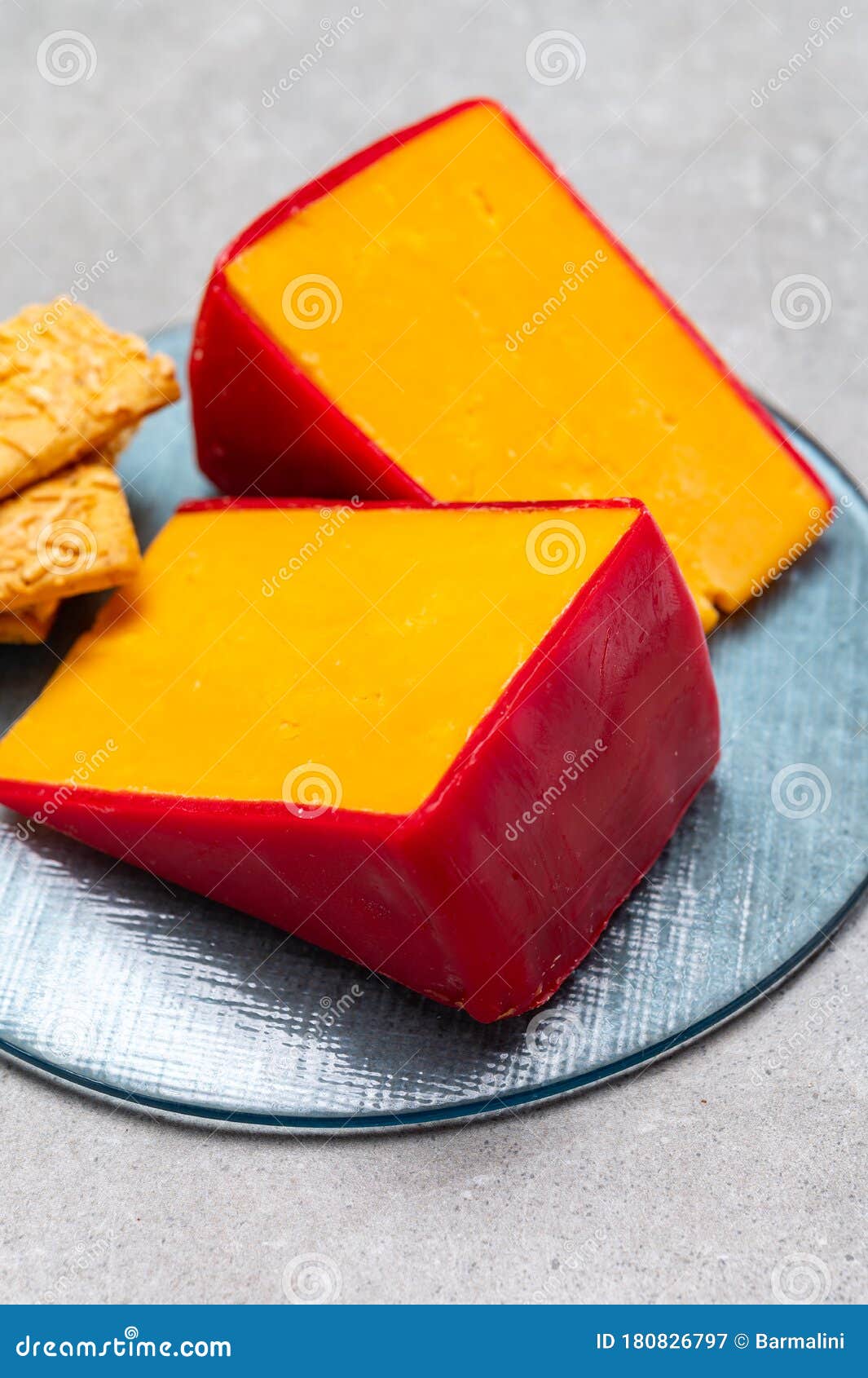 Red Waxed Yellow Cheddar Cheese Close Up Stock Image - Image of organic ...