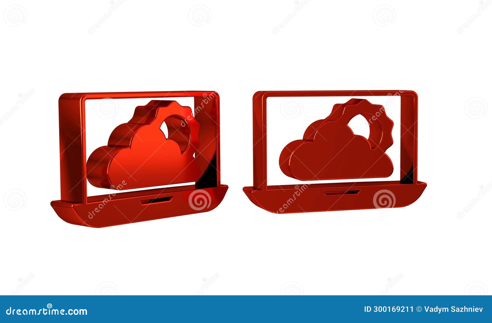 Red Weather Forecast Icon Isolated on Transparent Background. Stock ...