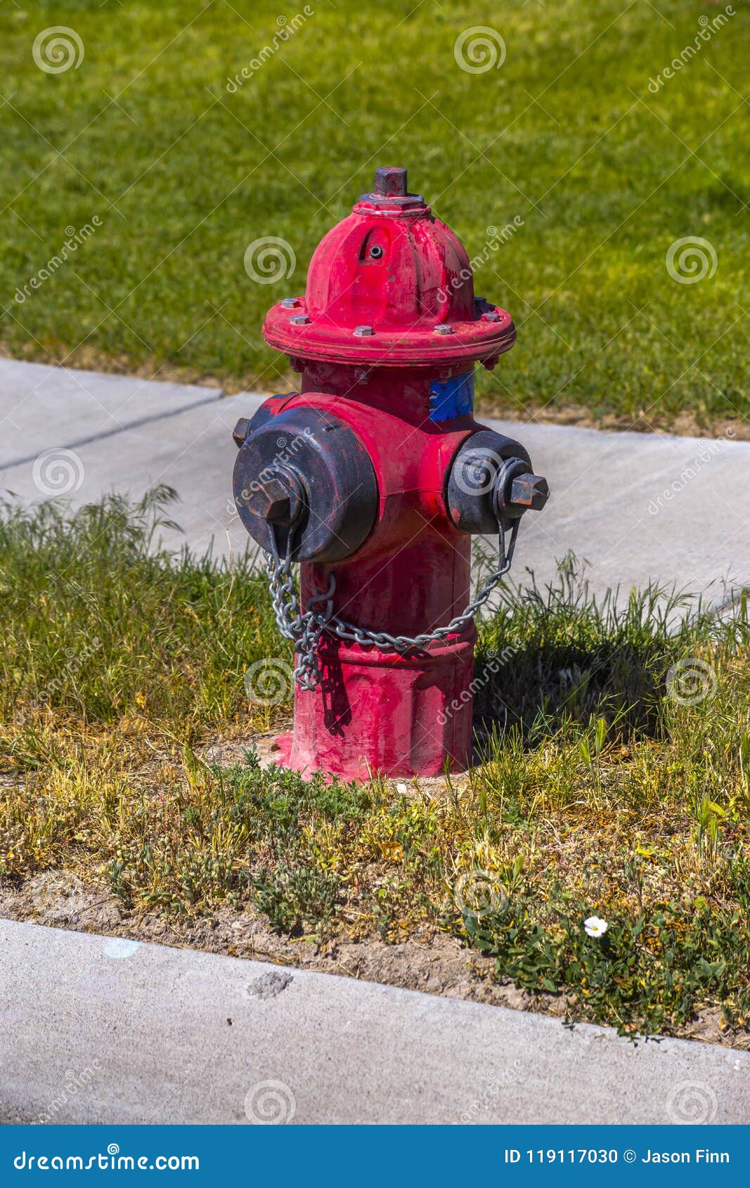 Red Weathered Fire Hydrant in the Sun Stock Photo - Image of danger ...