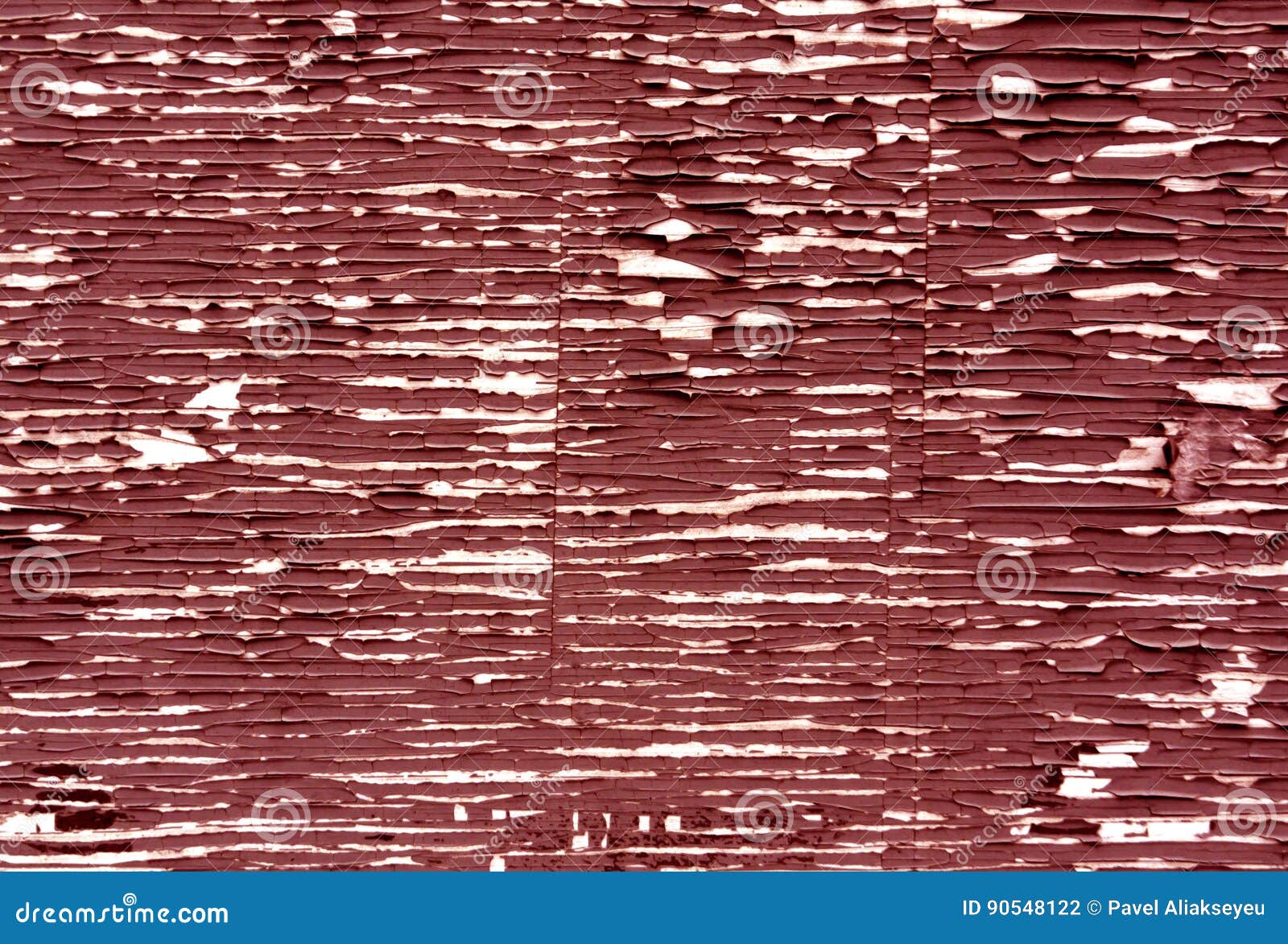 Red Weathered Paint on Wooden Wall Texture. Stock Photo - Image of ...
