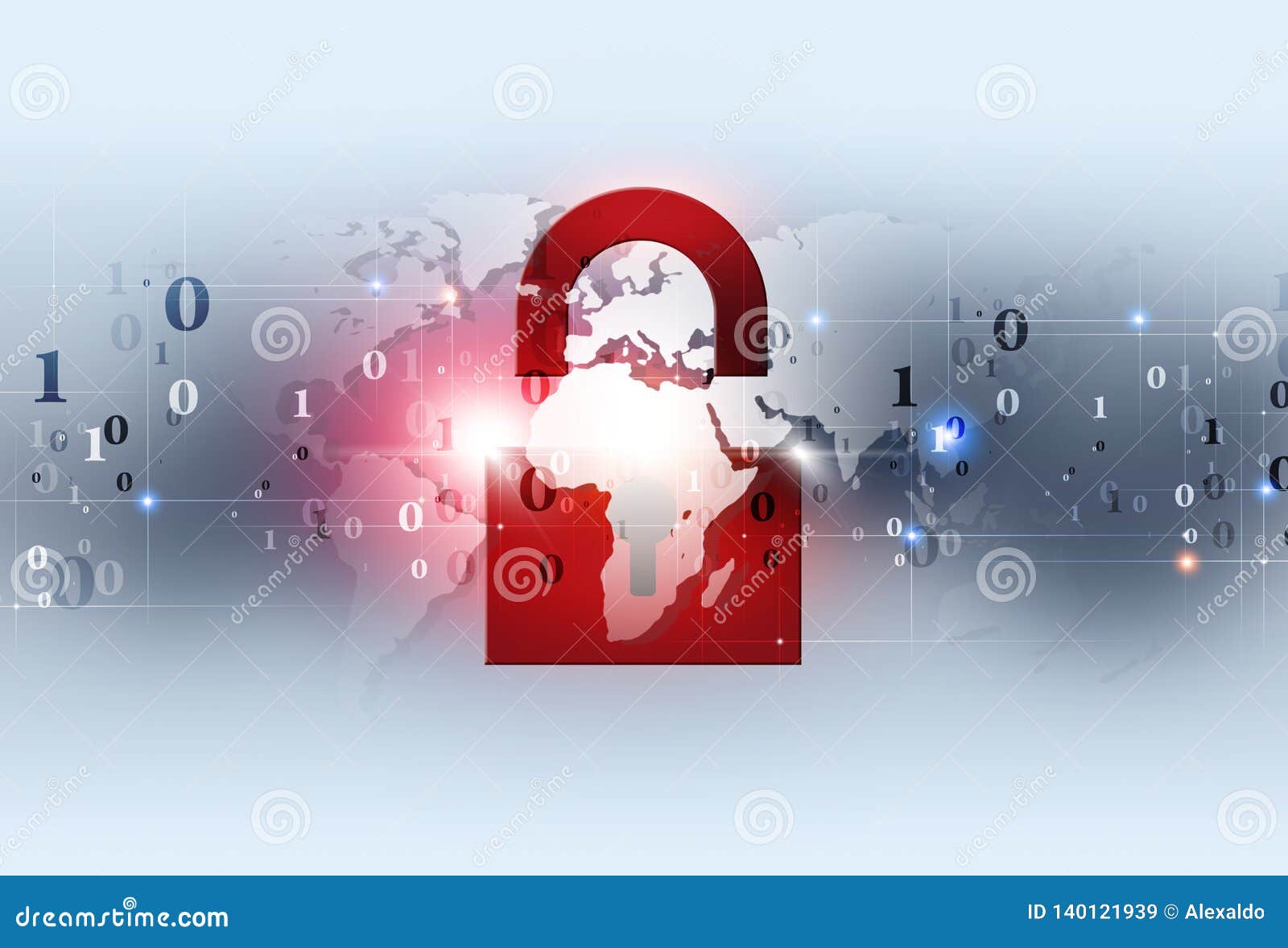 Red web lock stock illustration. Illustration of digital - 140121939