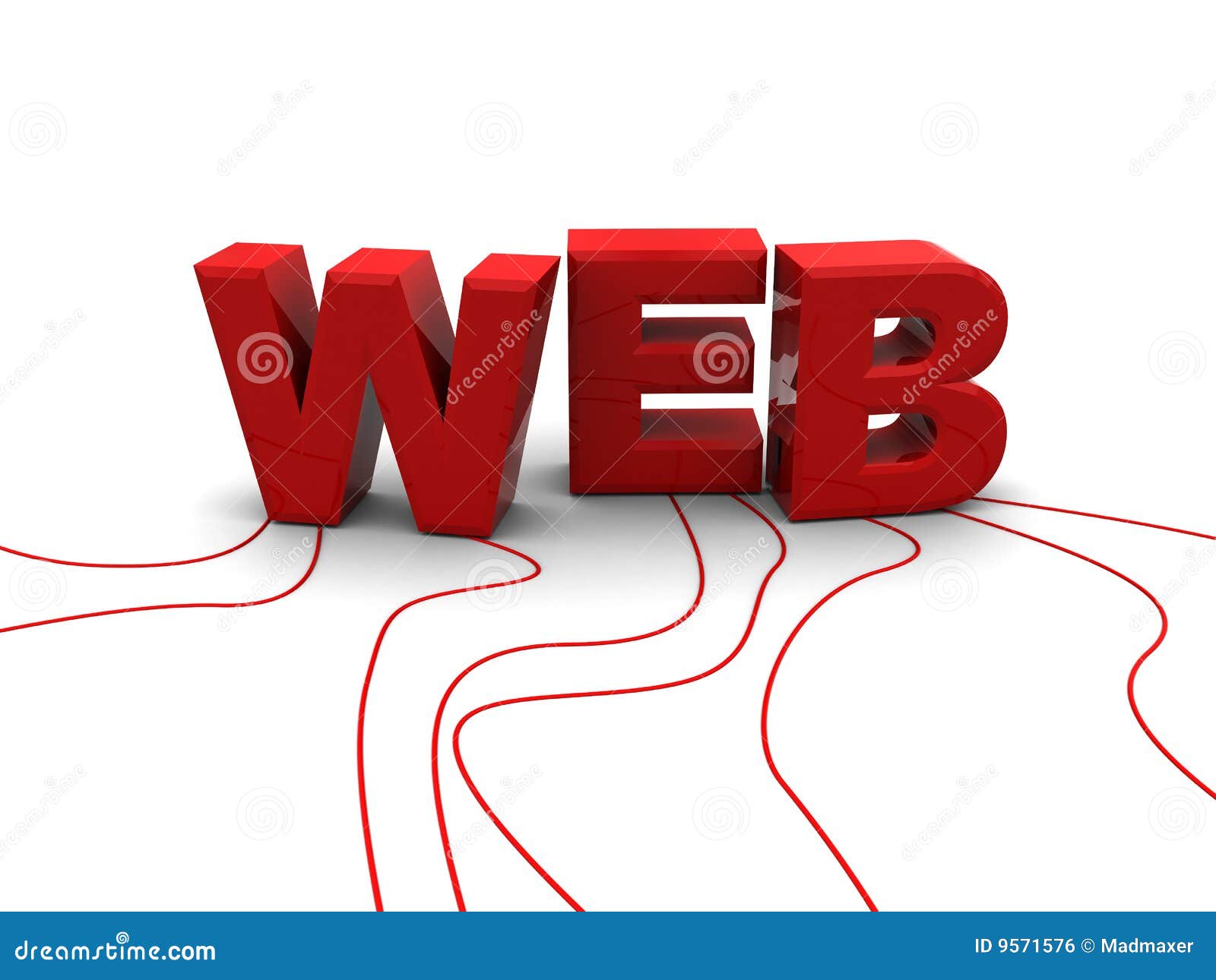 Red web sign stock illustration. Illustration of text - 9571576