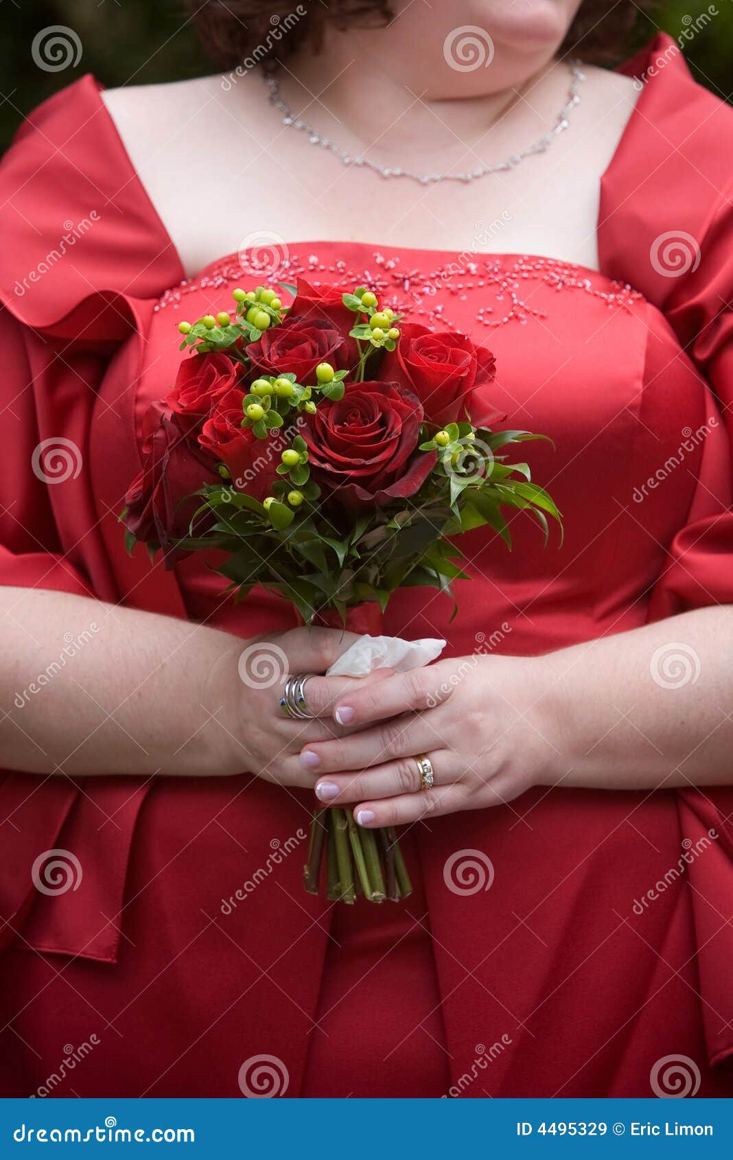 Red Wedding Bouquet Flower Arrangement Stock Image - Image of ...