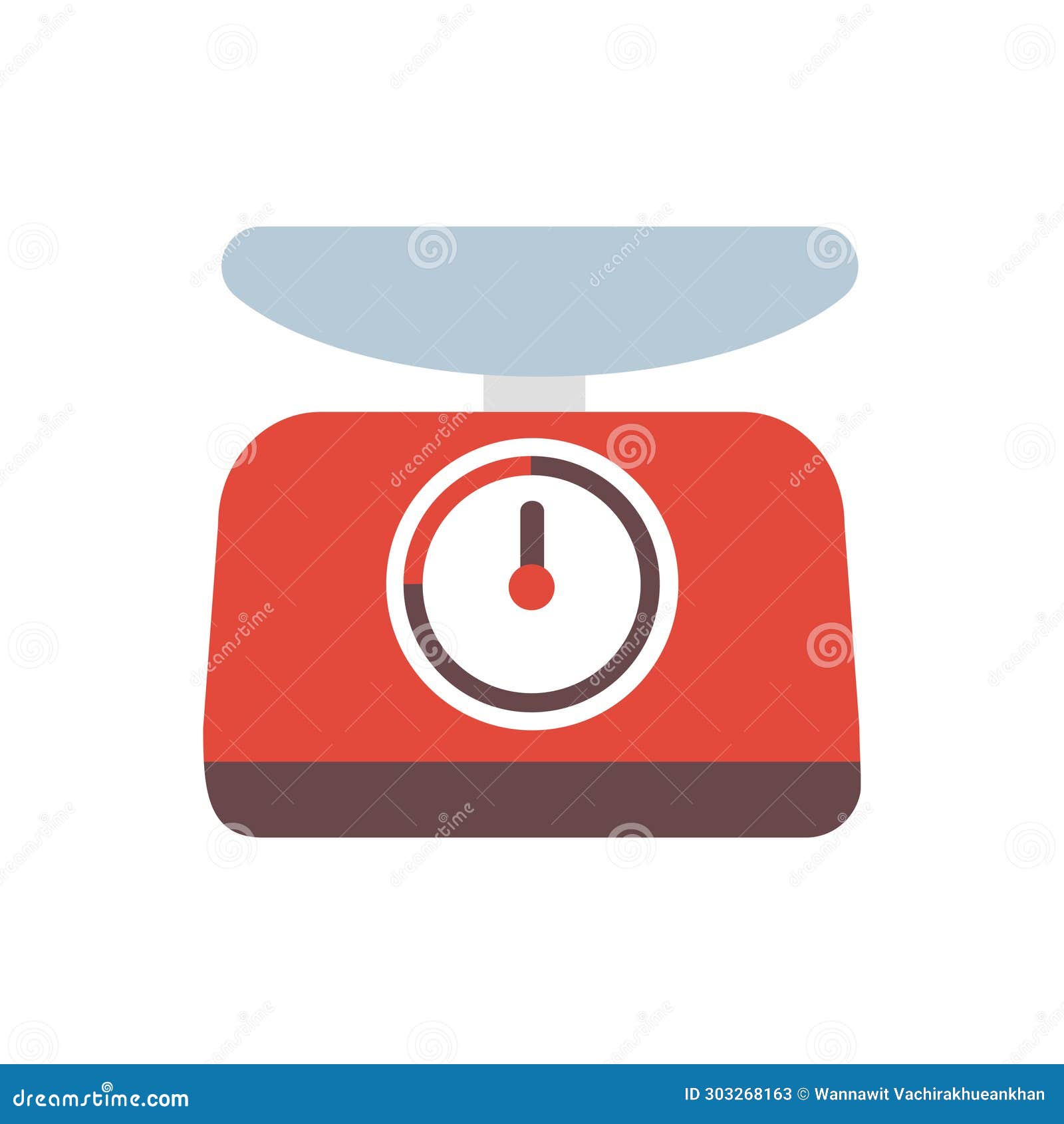 Red Weight Scale Doodle Vector Stock Vector - Illustration of machine ...