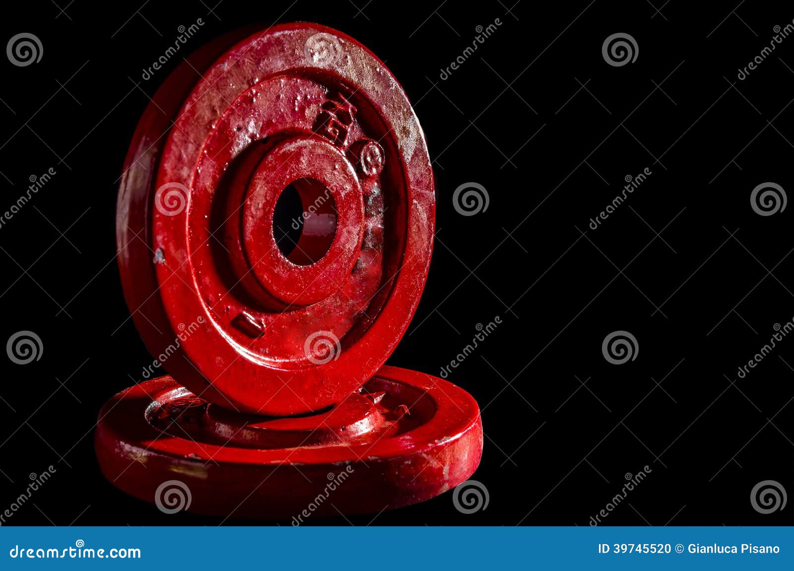 Red weights stock photo. Image of training, weight, burn - 39745520