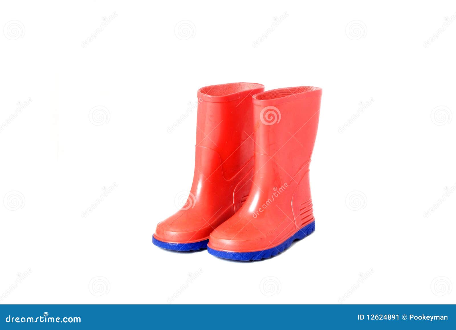 Red Wellies stock image. Image of gumboots, rubber, rainwear - 12624891