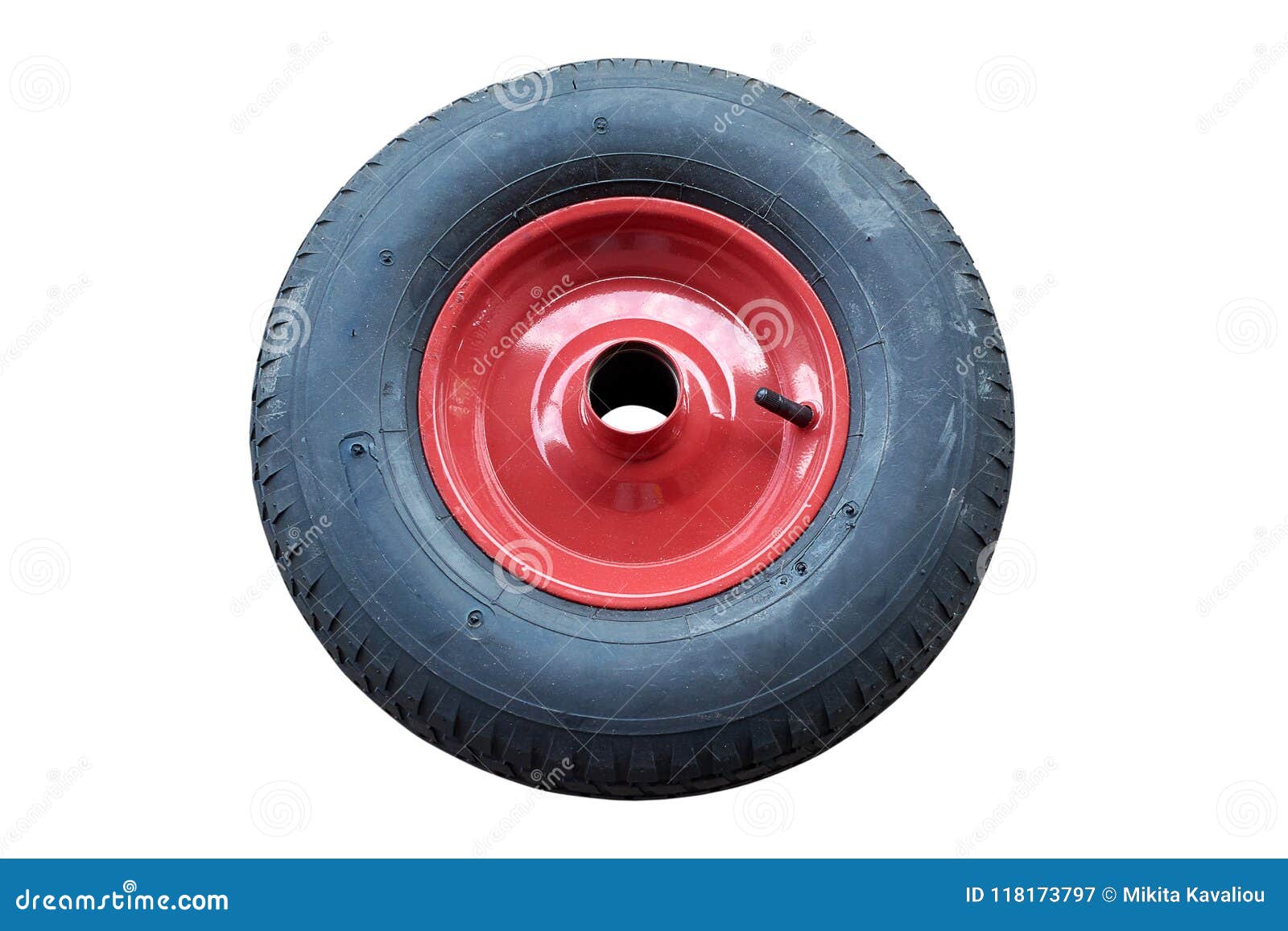 Red Wheel Isolated on White Stock Image - Image of metal, tire: 118173797