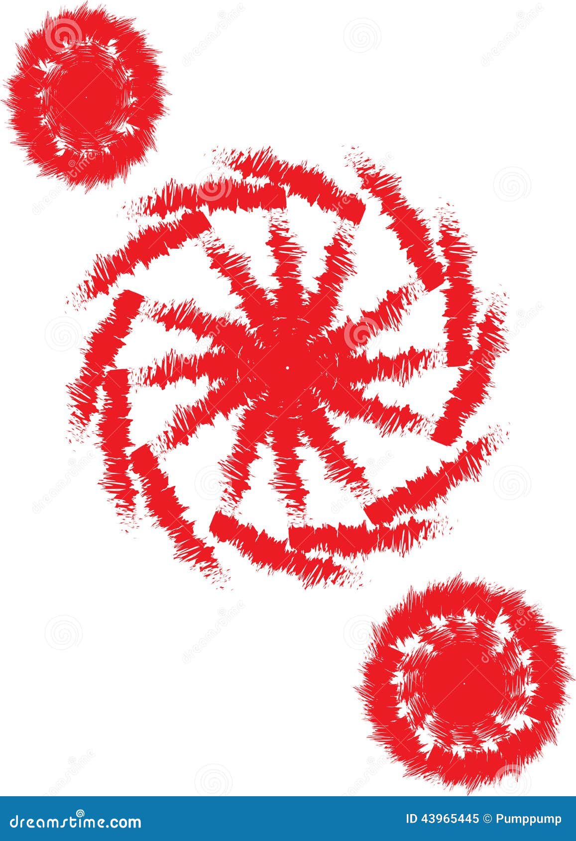 Red wheel stock illustration. Illustration of colorful - 43965445