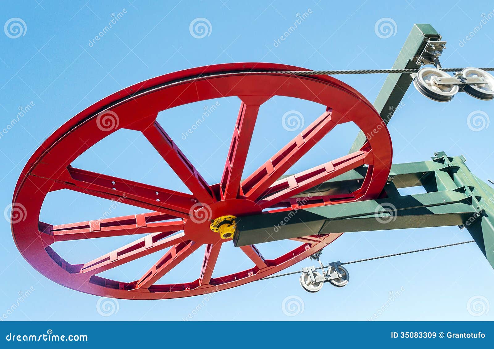 Red wheel stock image. Image of steering, circle, circular - 35083309