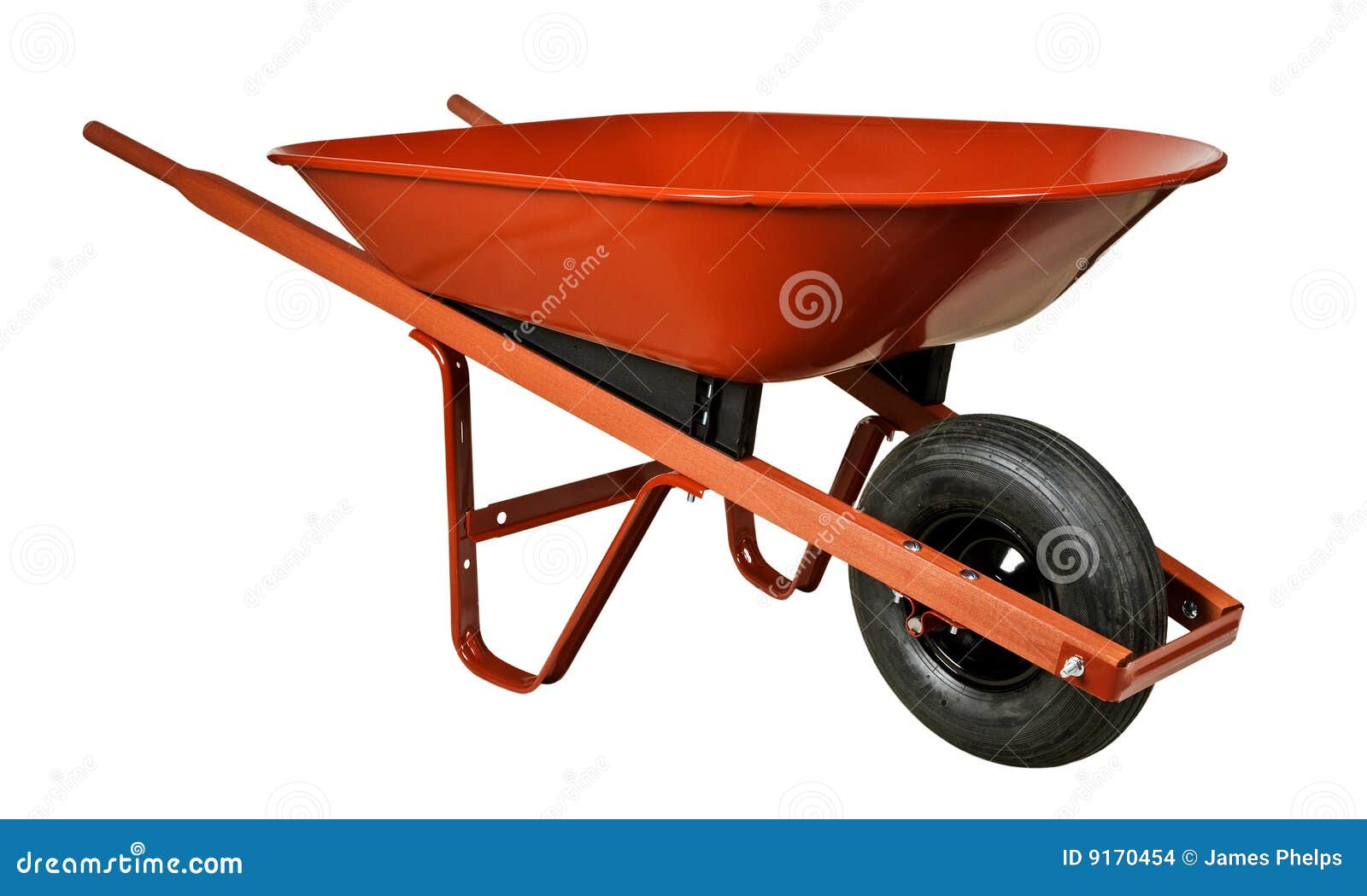 Red Wheelbarrow stock photo. Image of load, gardening - 9170454