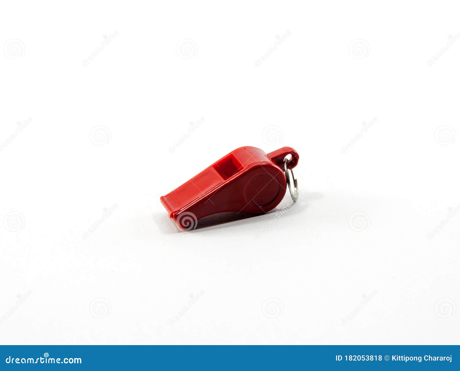 Red Whistle is a White Background Stock Photo - Image of product, close ...