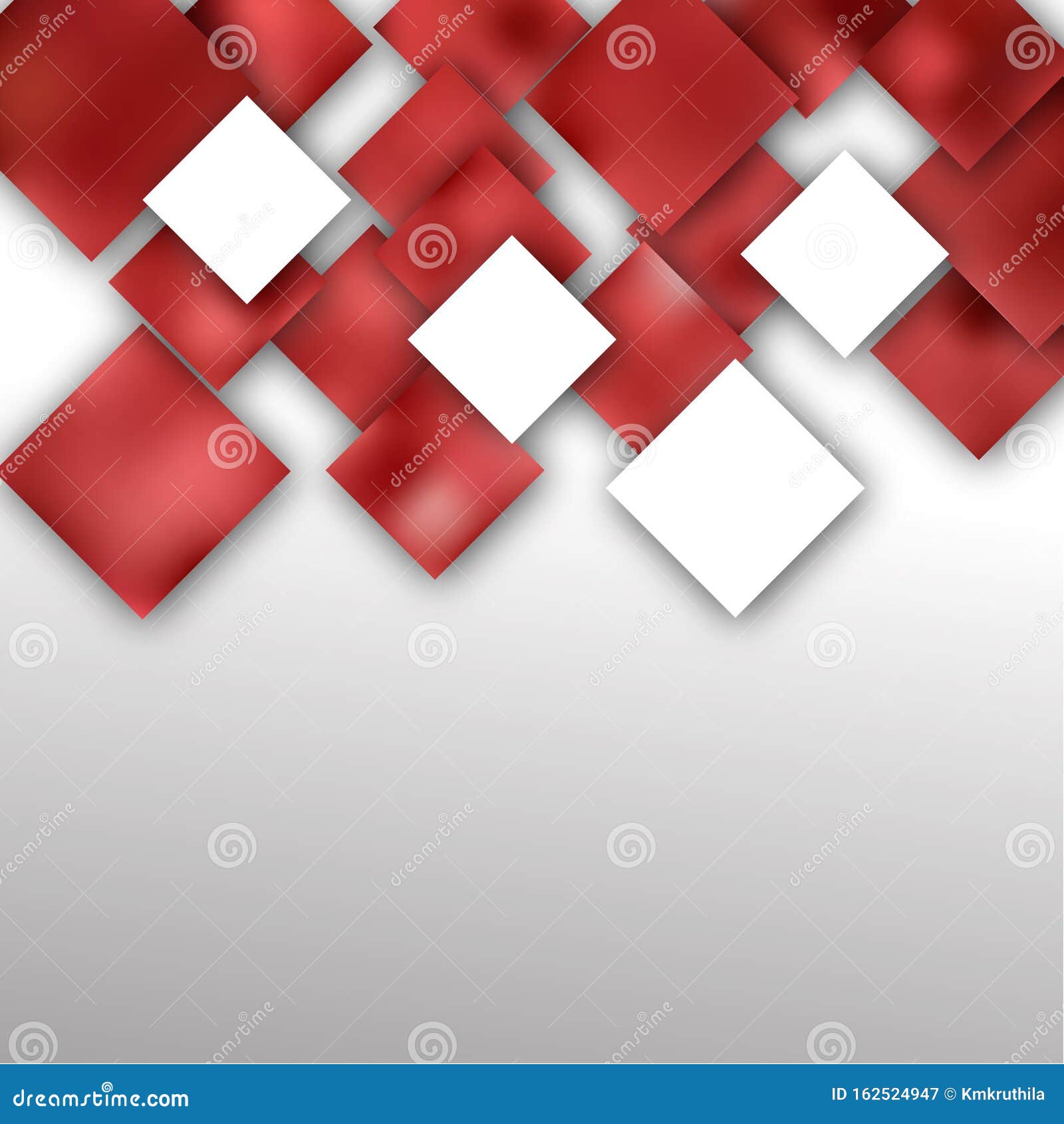 Red and White Abstract Modern Square Background Vector Illustration ...