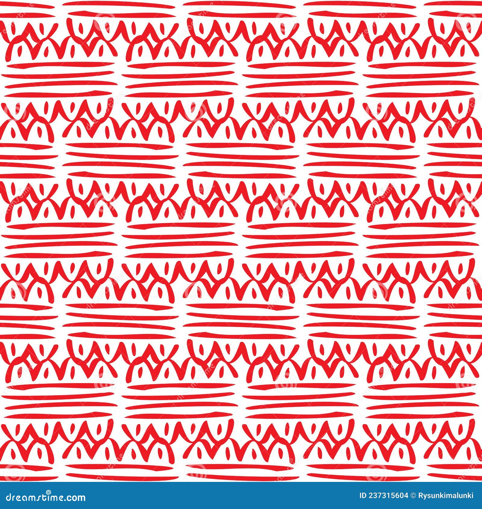 Red and White Abstract Seamless Vector Pattern Stock Vector ...