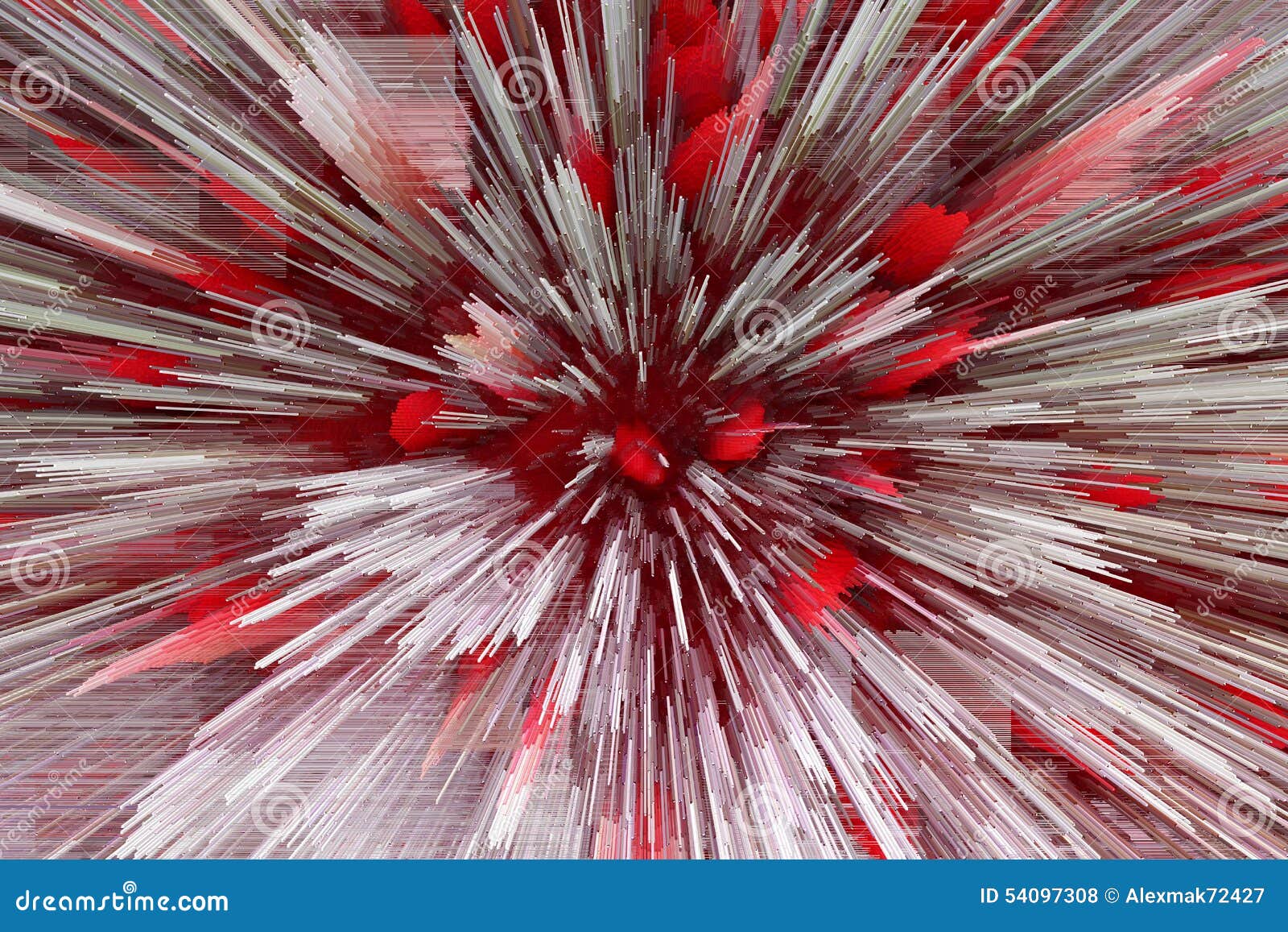 Red and White Abstraction Like Explosion Stock Illustration ...