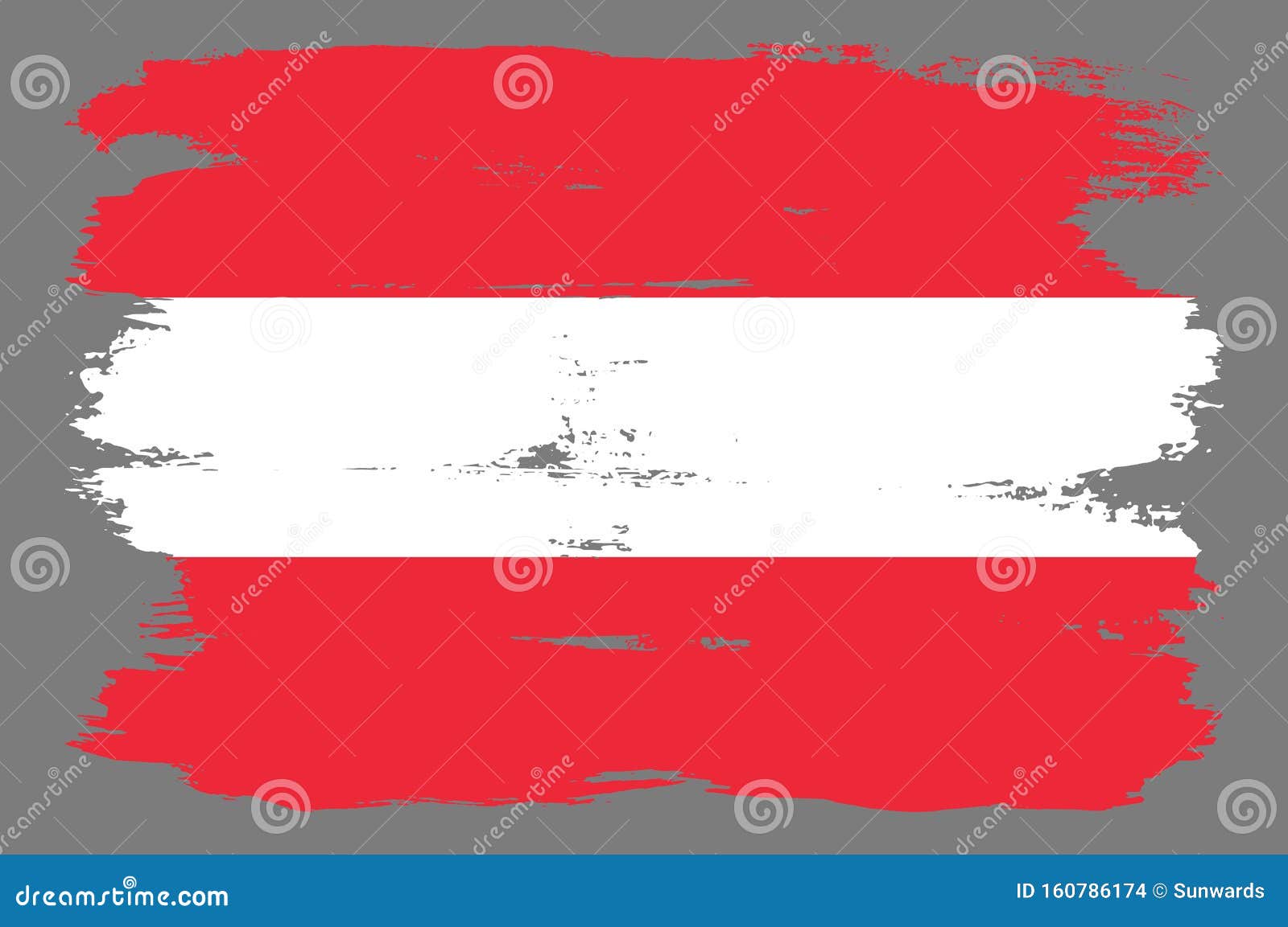 Red and White Austrian Flag with Stripes. Stock Vector - Illustration ...