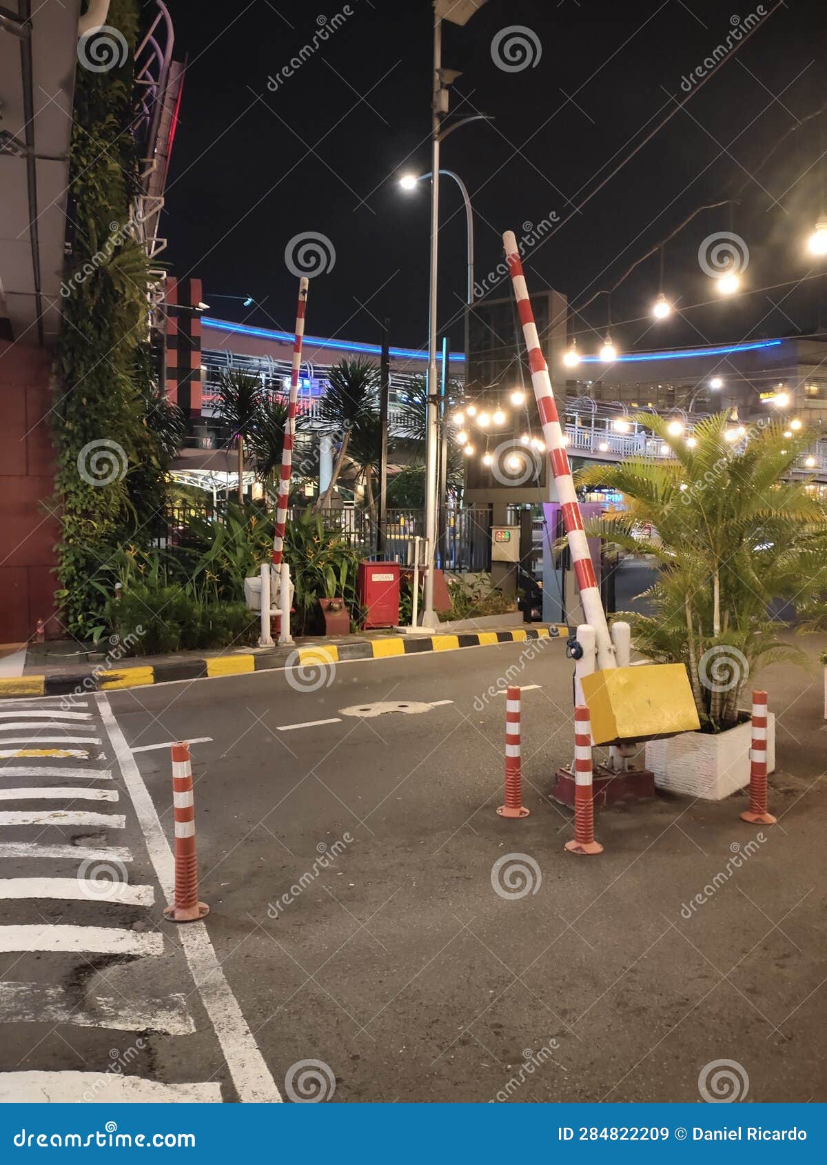 Red and White Automatic Bars are Still Operating in a Mall in Jakarta ...