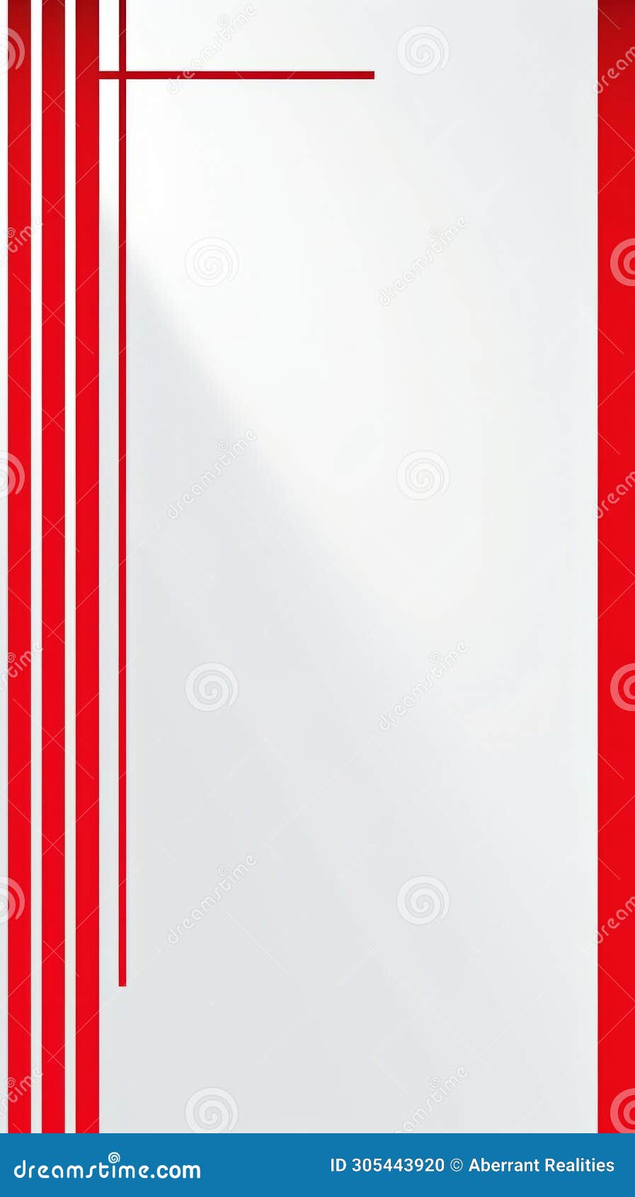 A Red and White Background with a Square Frame Stock Illustration ...
