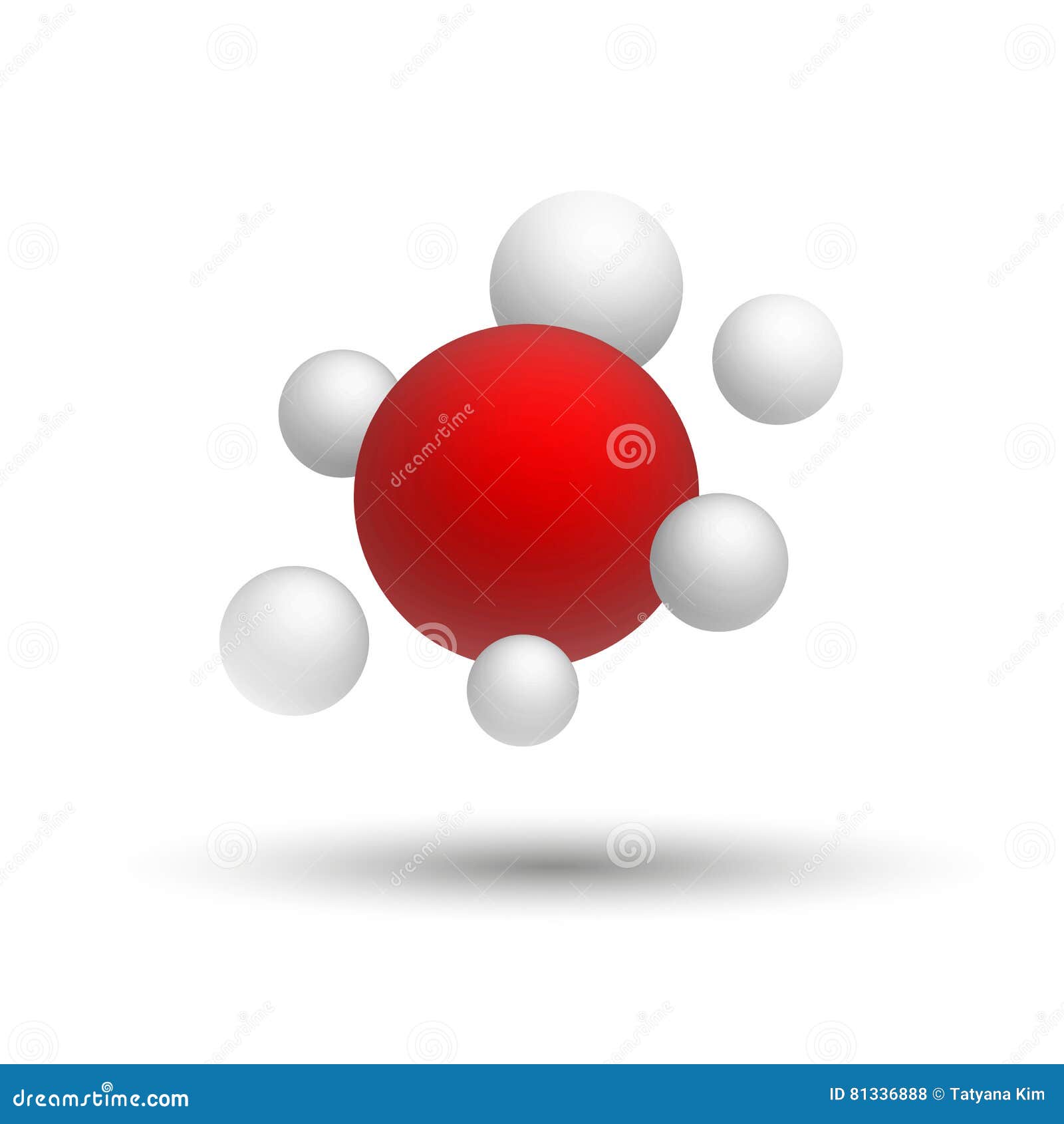 Red and White Balls Rotate Along the Orbit. 3D Vector Stock Vector ...