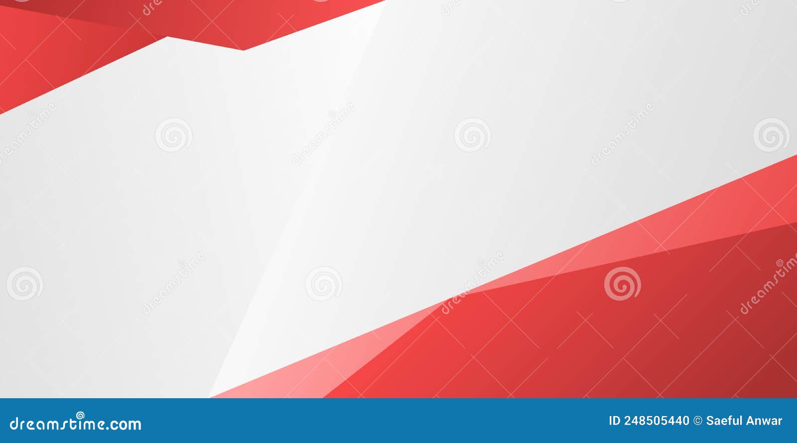 Red and White Banner Template Stock Vector - Illustration of poster ...