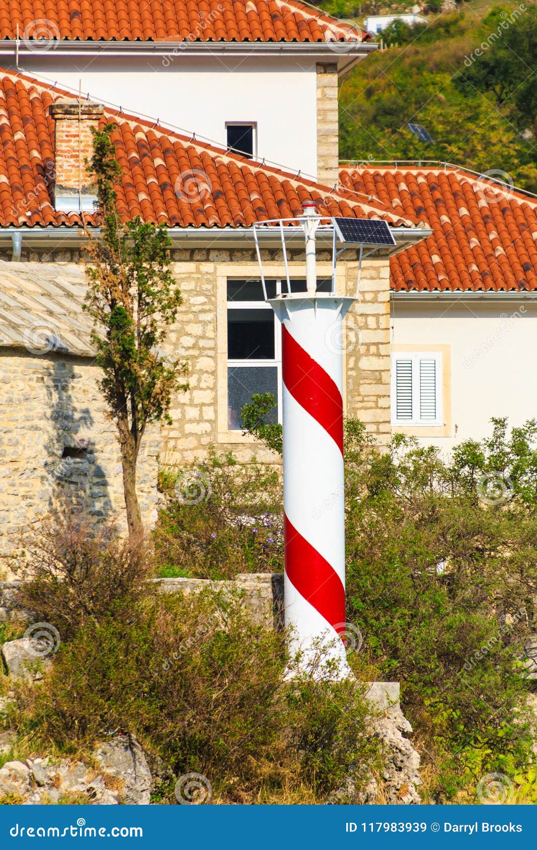 Beacon by Old Buildings stock image. Image of navigation - 117983939