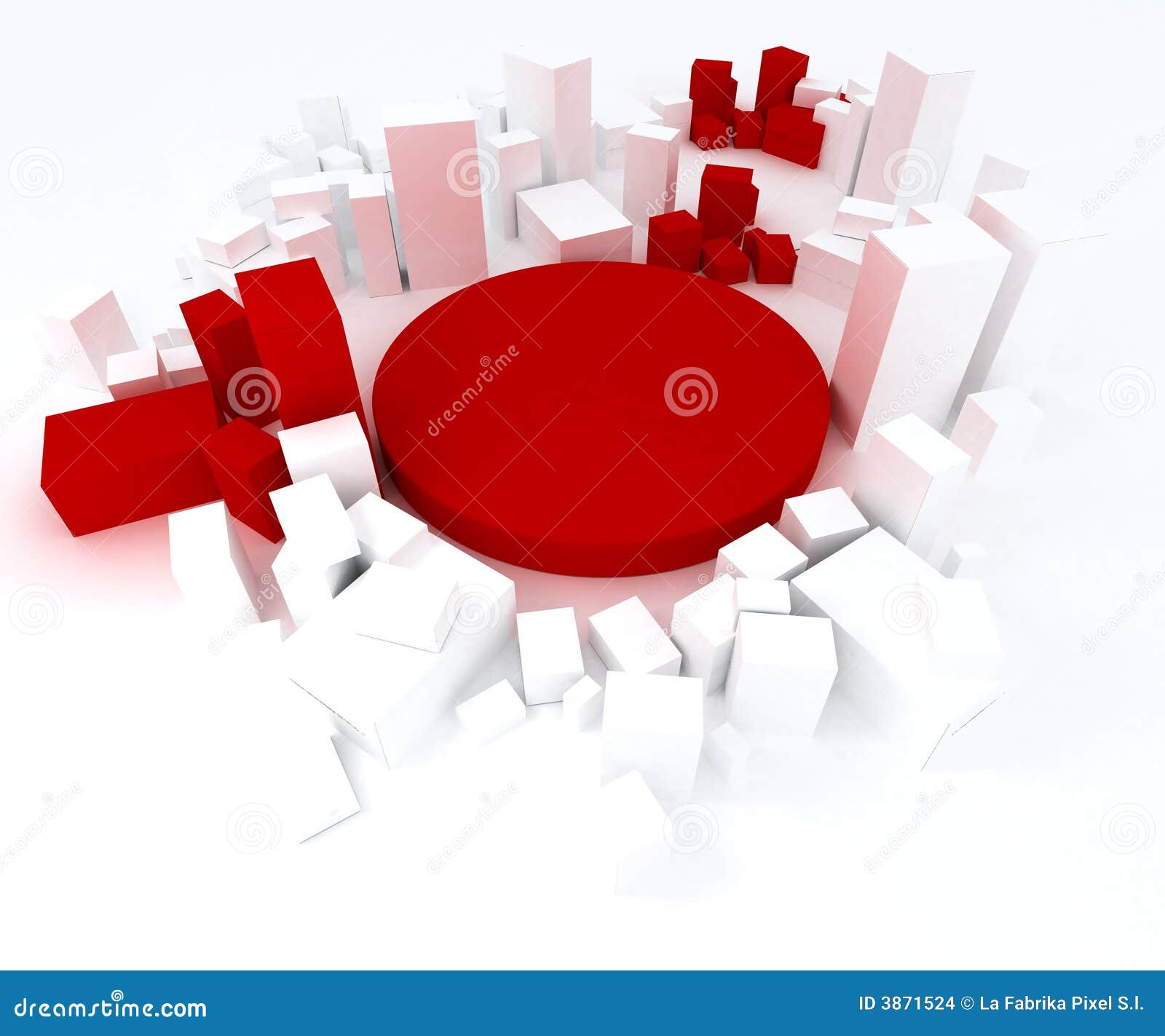 Red and white blocks stock illustration. Illustration of blocks - 3871524