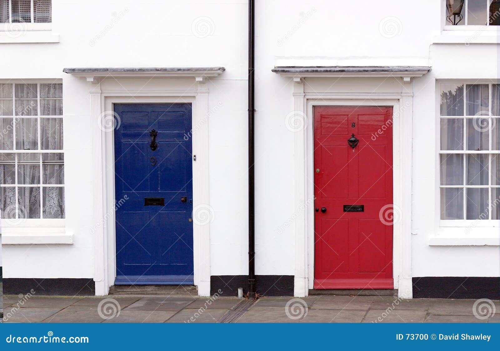 Red, white and blue stock photo. Image of knocker, window - 73700