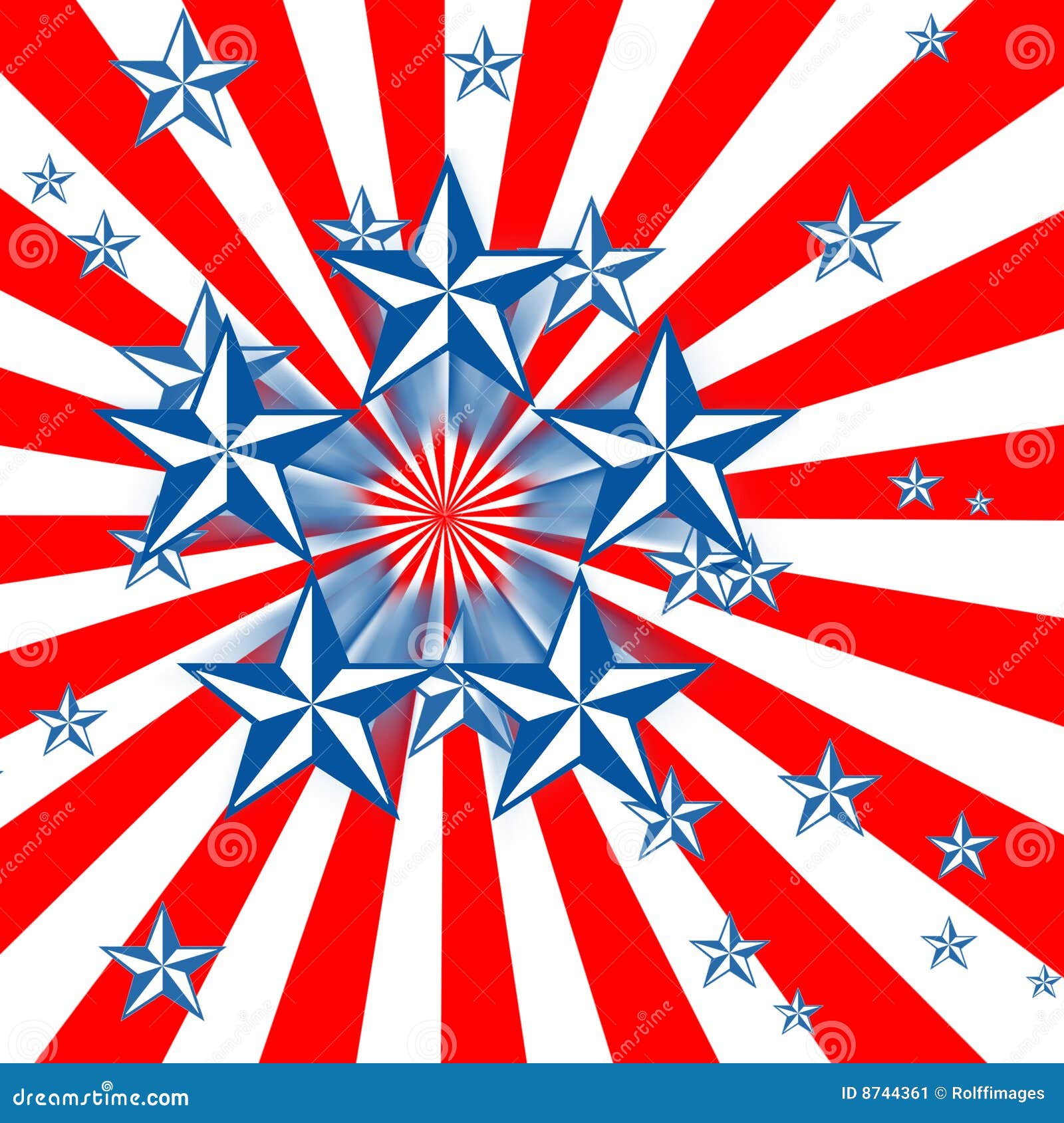 Red White and Blue stock illustration. Illustration of country - 8744361