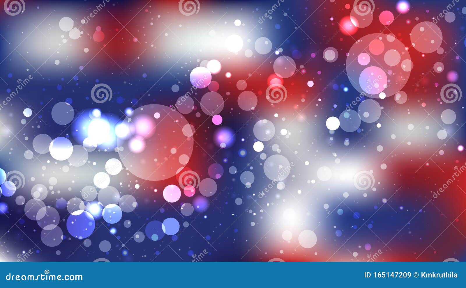 Red White and Blue Bokeh Background Vector Stock Vector - Illustration ...