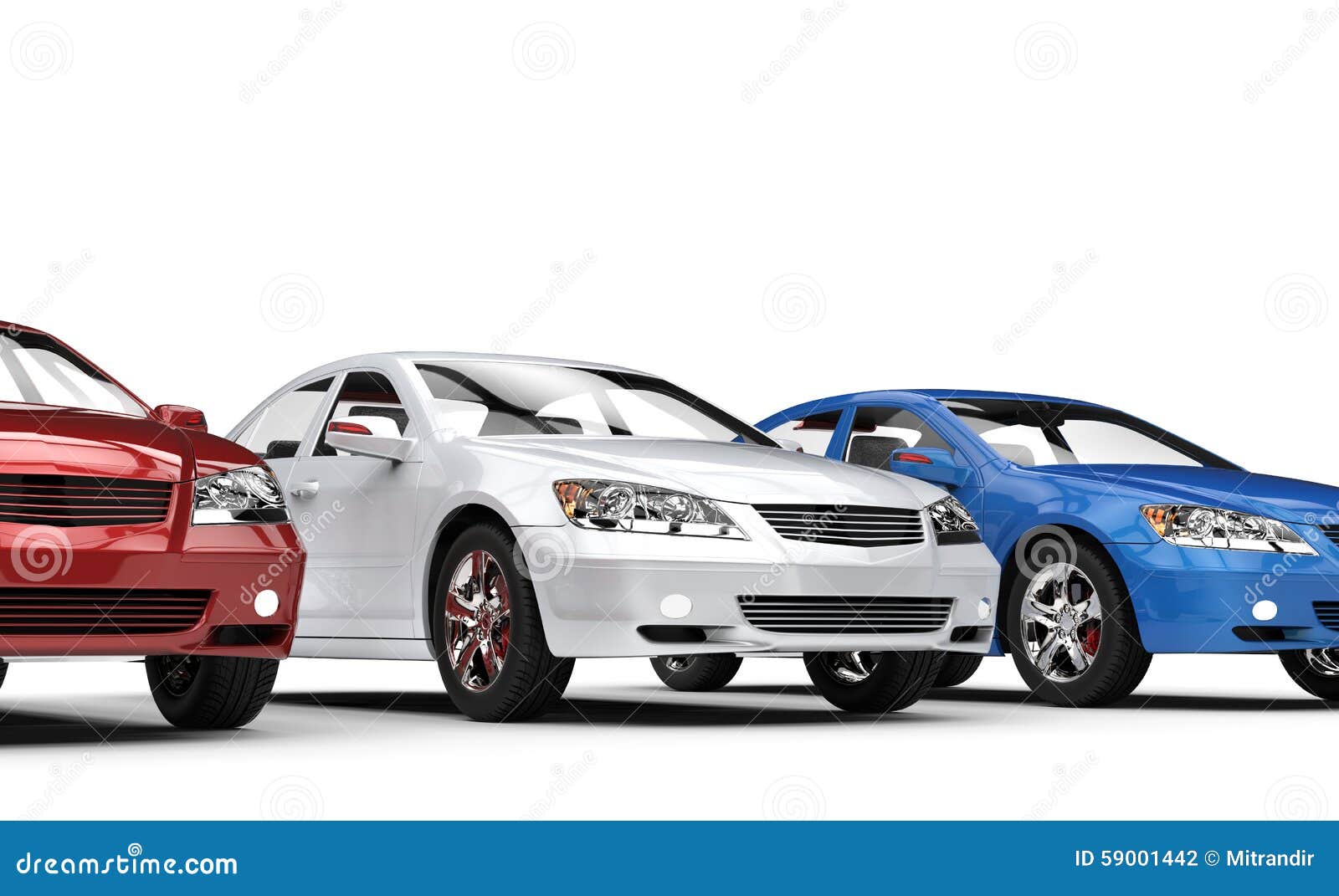 Red White and Blue Cars stock illustration. Illustration of engine ...