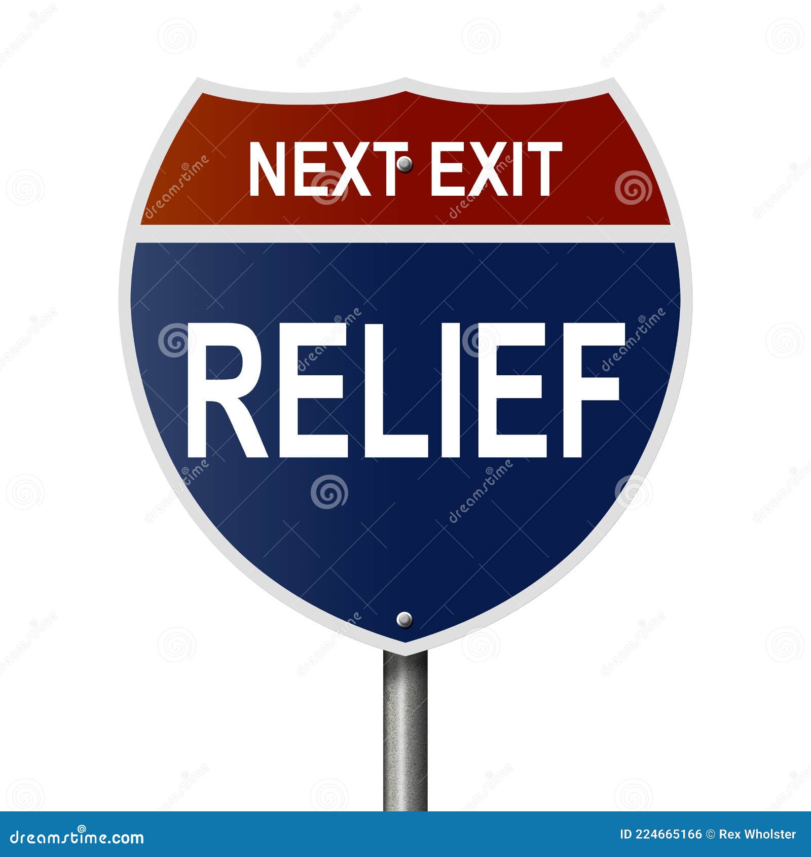 Relief Sign Cartoon Vector | CartoonDealer.com #96922887