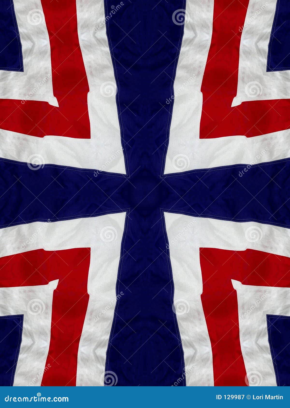 Red White And Blue Cross Picture. Image: 129987