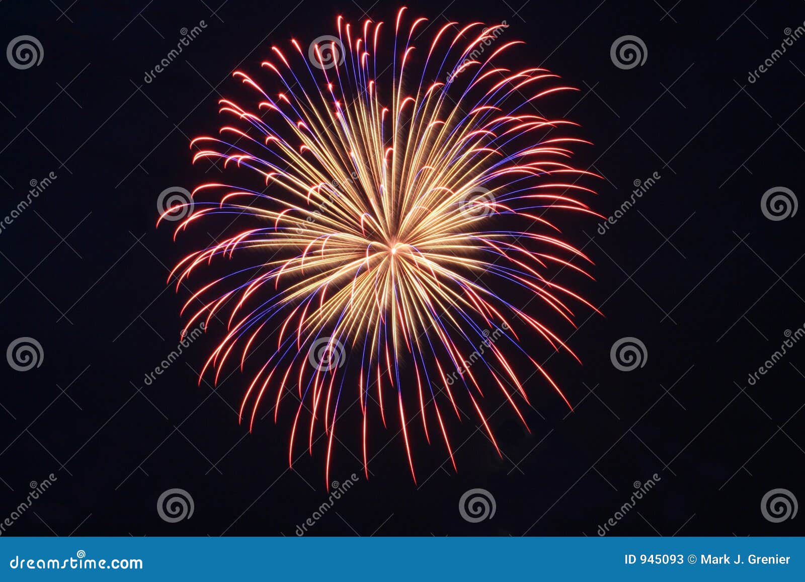 Red, White, and Blue Fireworks Stock Image - Image of firecracker ...