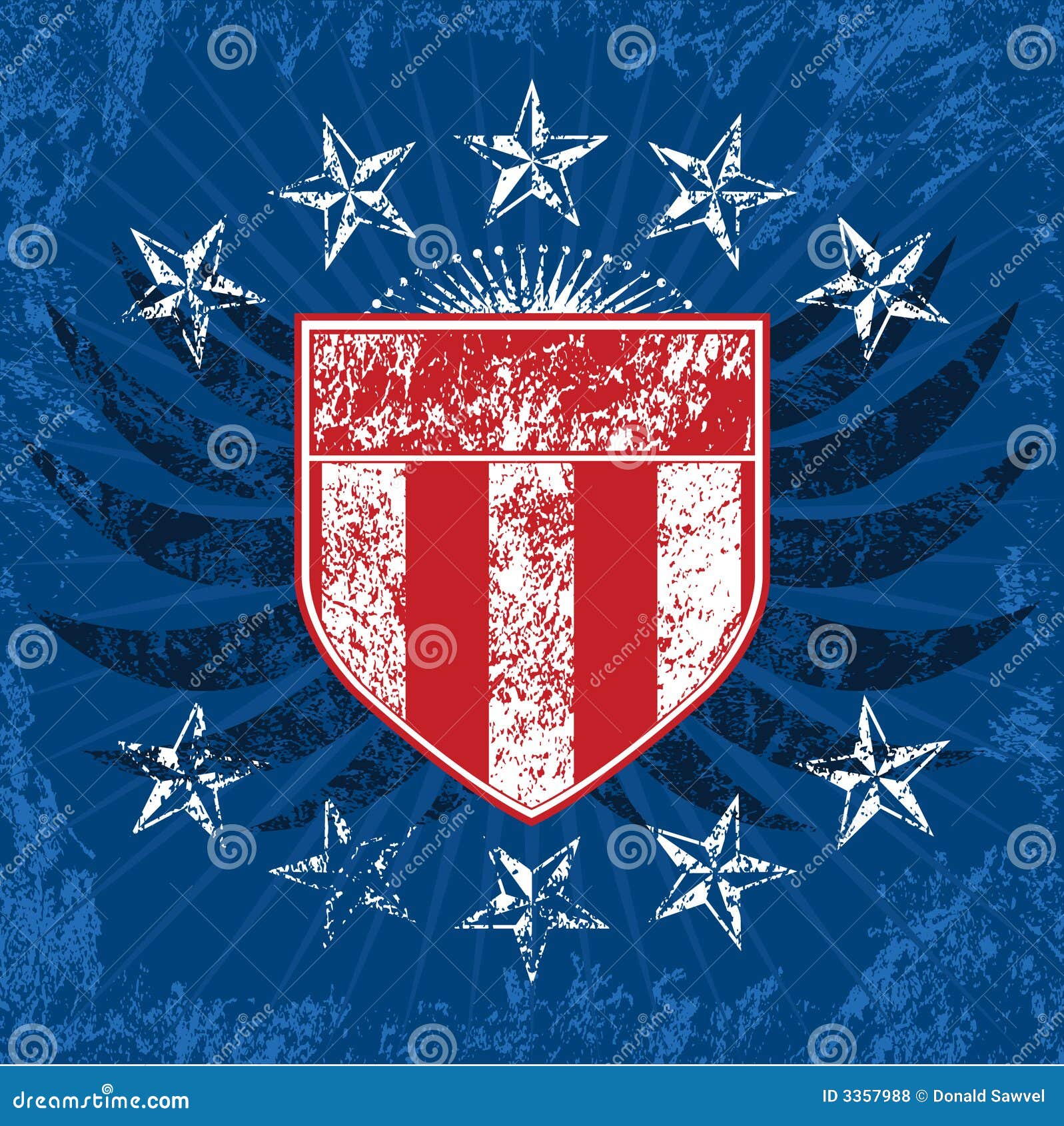 Grunge Shield Icon With Letter N. Rustic Shield Logo Stock Photography ...