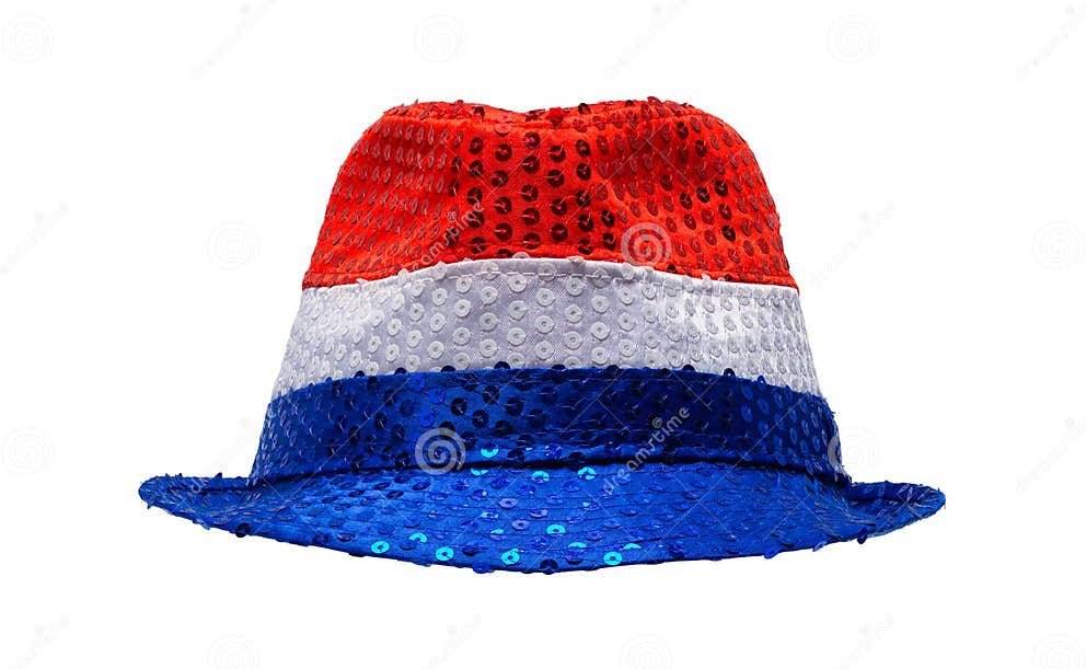 Red White and Blue Hat Front Stock Photo - Image of fedora, patriotism ...