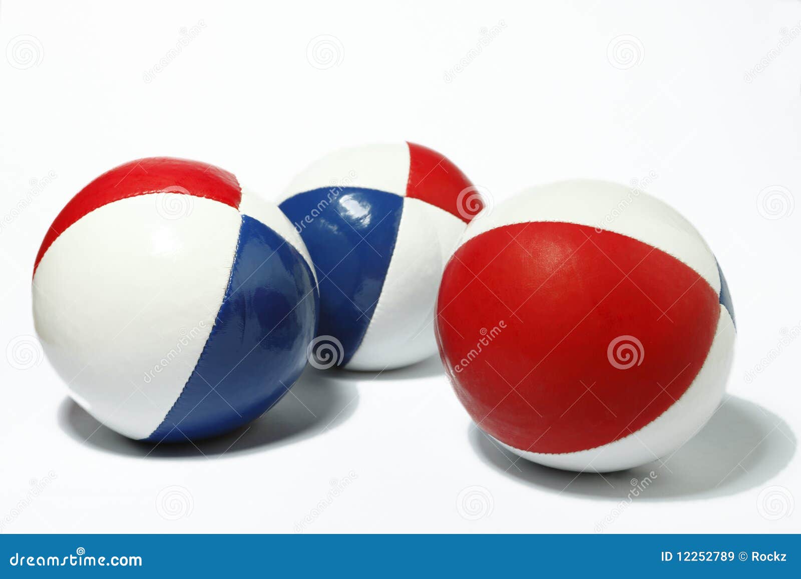 Red White and Blue Juggling Balls Stock Image - Image of multi, sphere ...