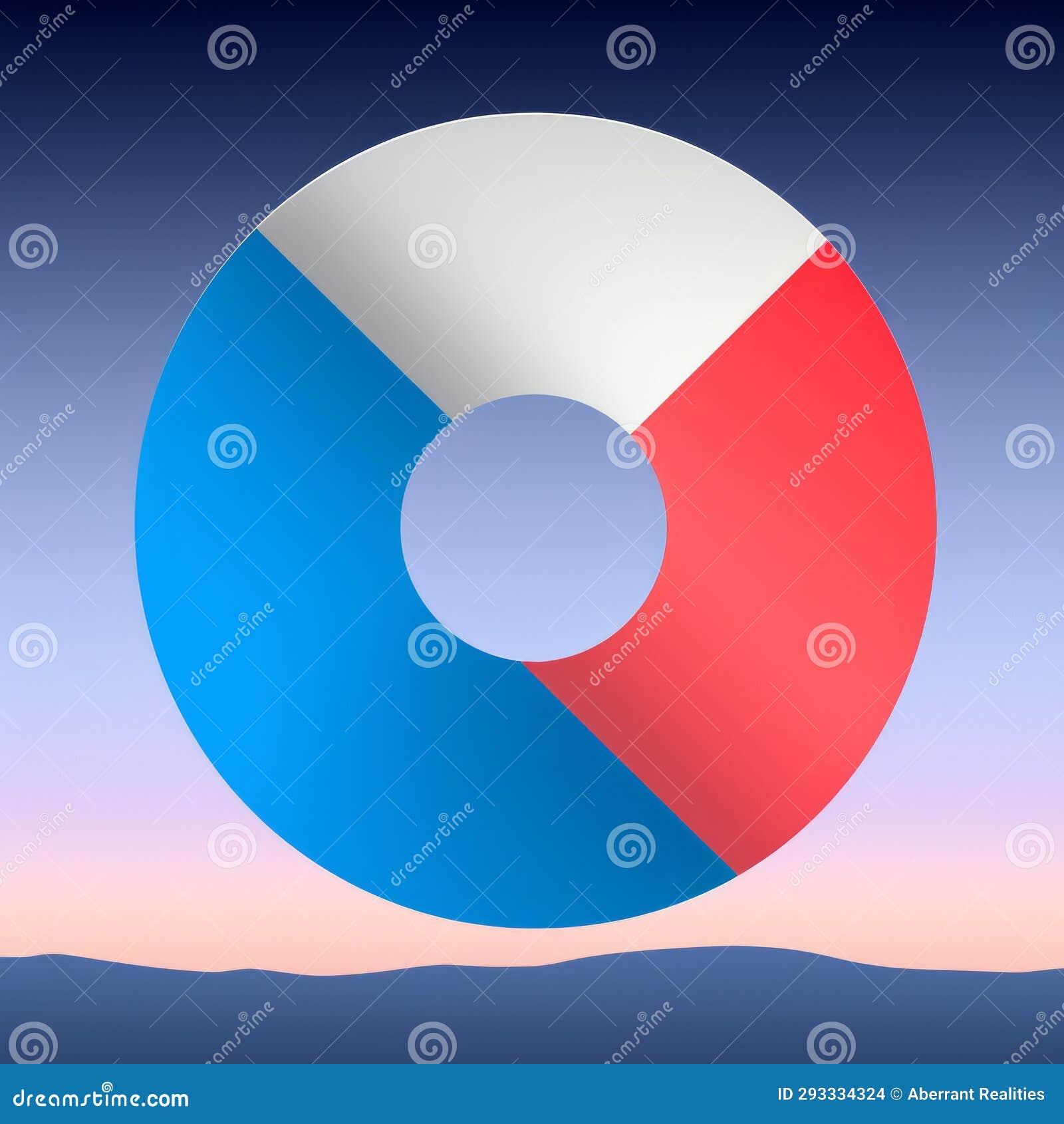 A Red White and Blue Logo on a Blue Background Stock Photo - Image of ...