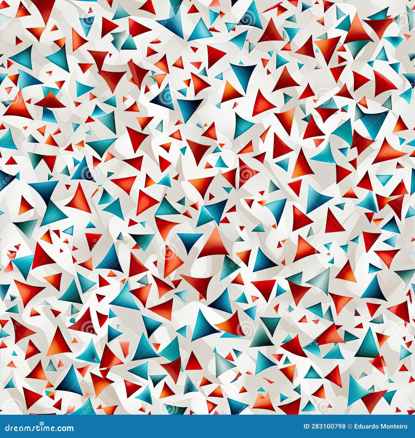 Red, White, and Blue Pattern with Chaotic Compositions and ...