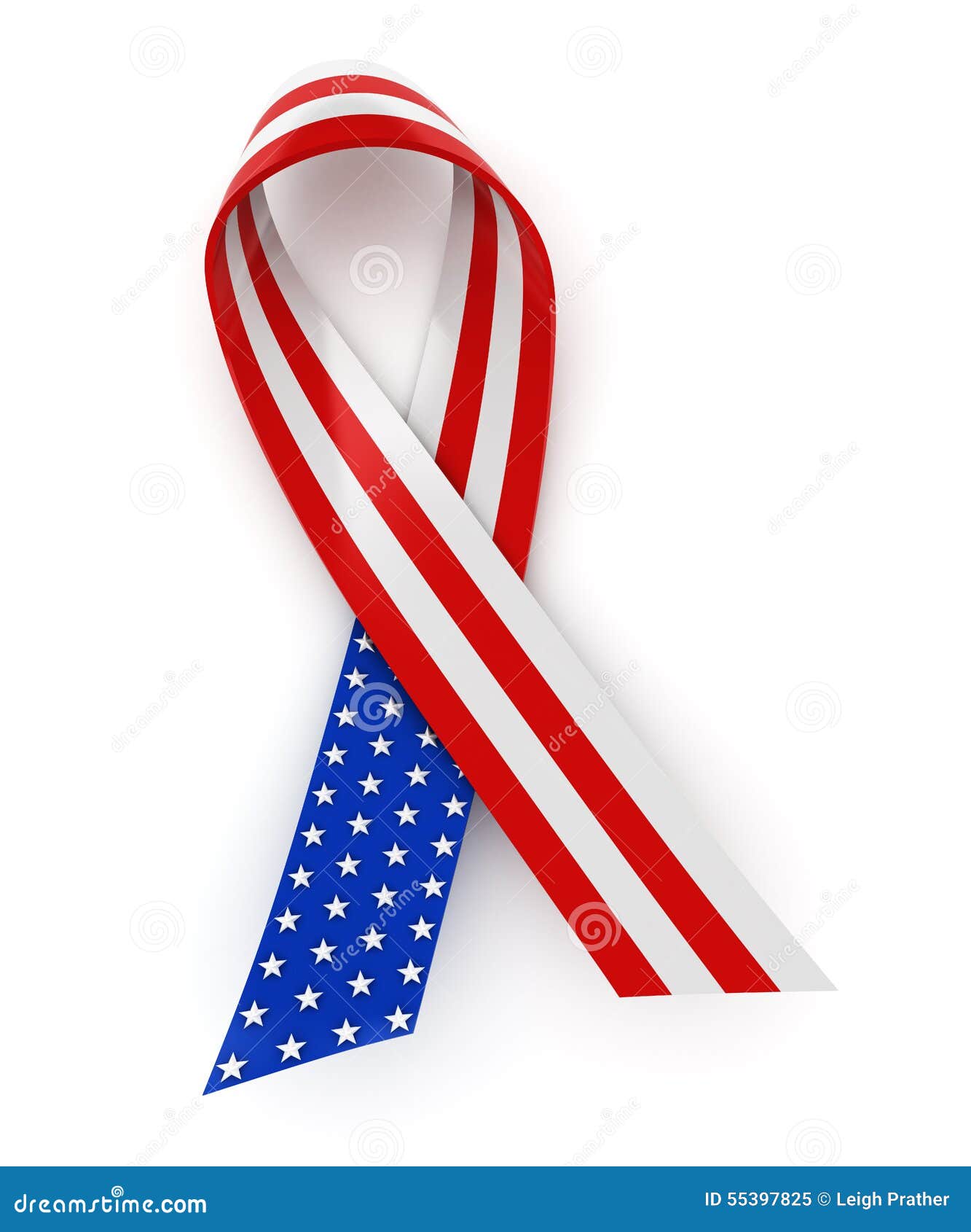 Red, White, and Blue Ribbon Stock Illustration - Illustration of ...