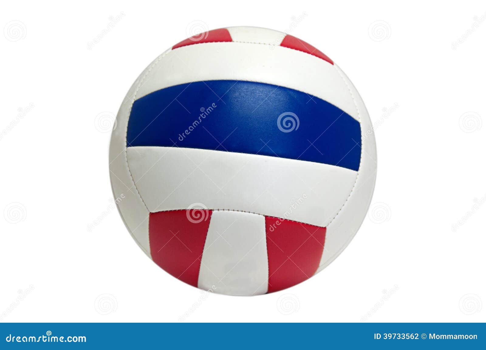 Red White and Blue Soccer Ball Stock Photo - Image of soccer, leather ...